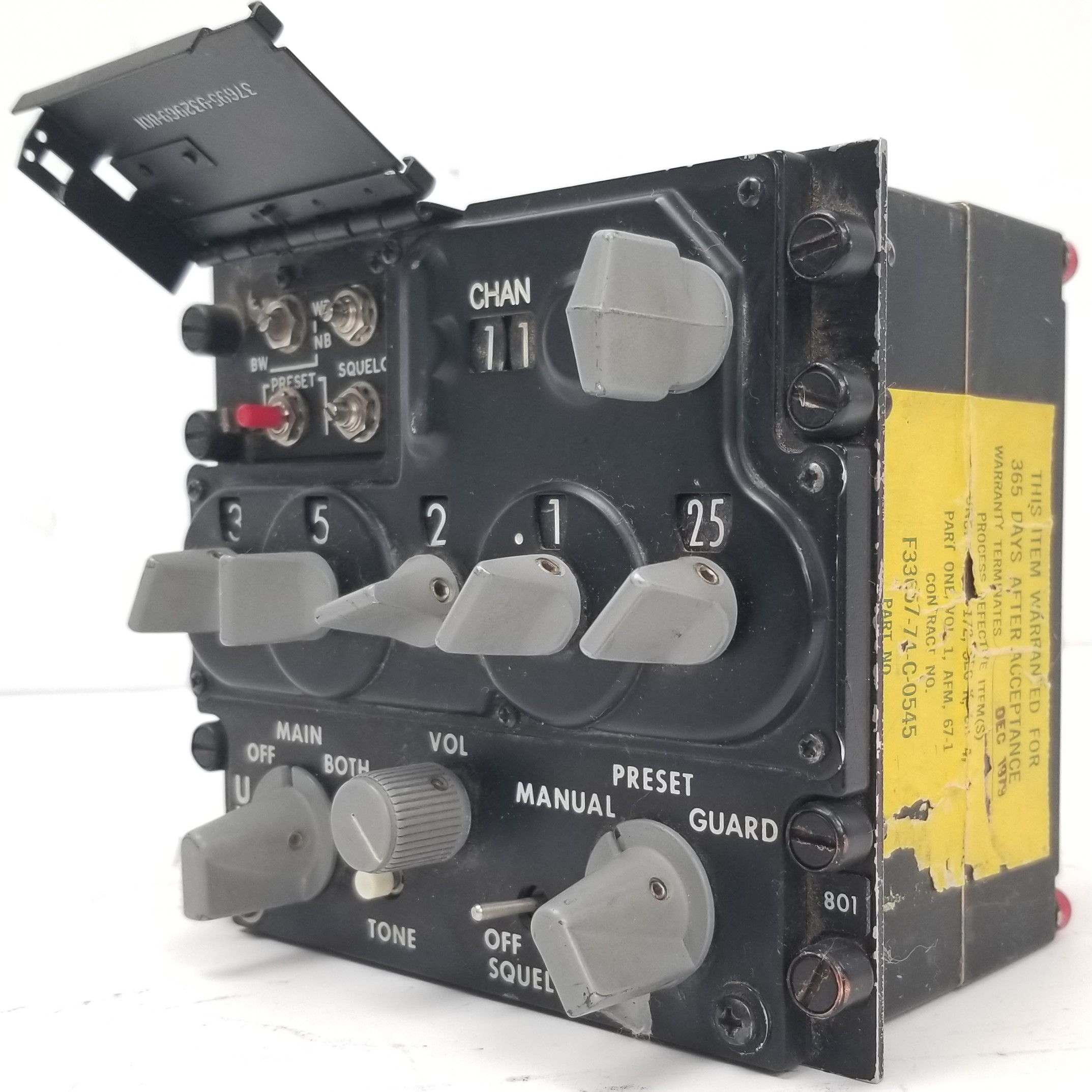 Magnavox C-9533/ARC-164(V) UHF Aircraft Transceiver Control Adapter and ...