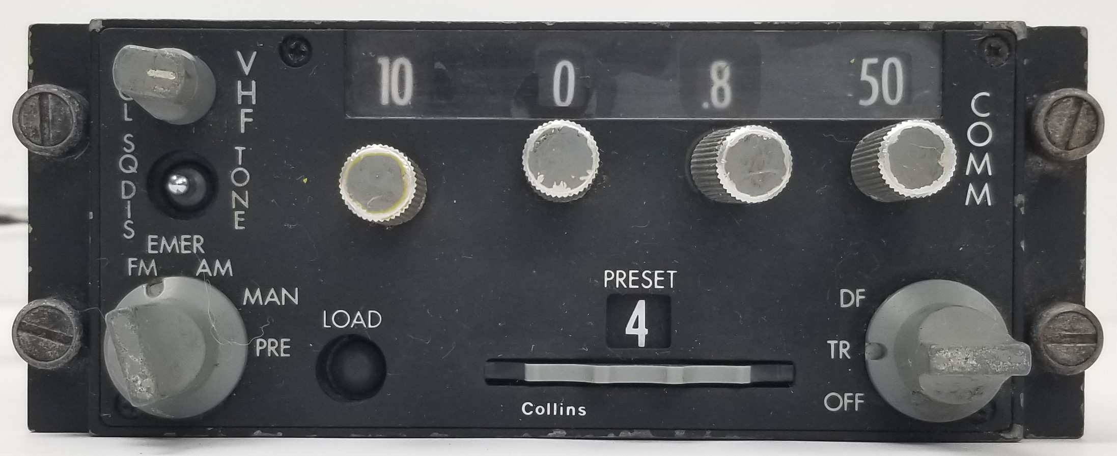 Collins C-10605(V)6/ARC-186(V) 5821-01-075-9405 Aircraft Radio Set Control