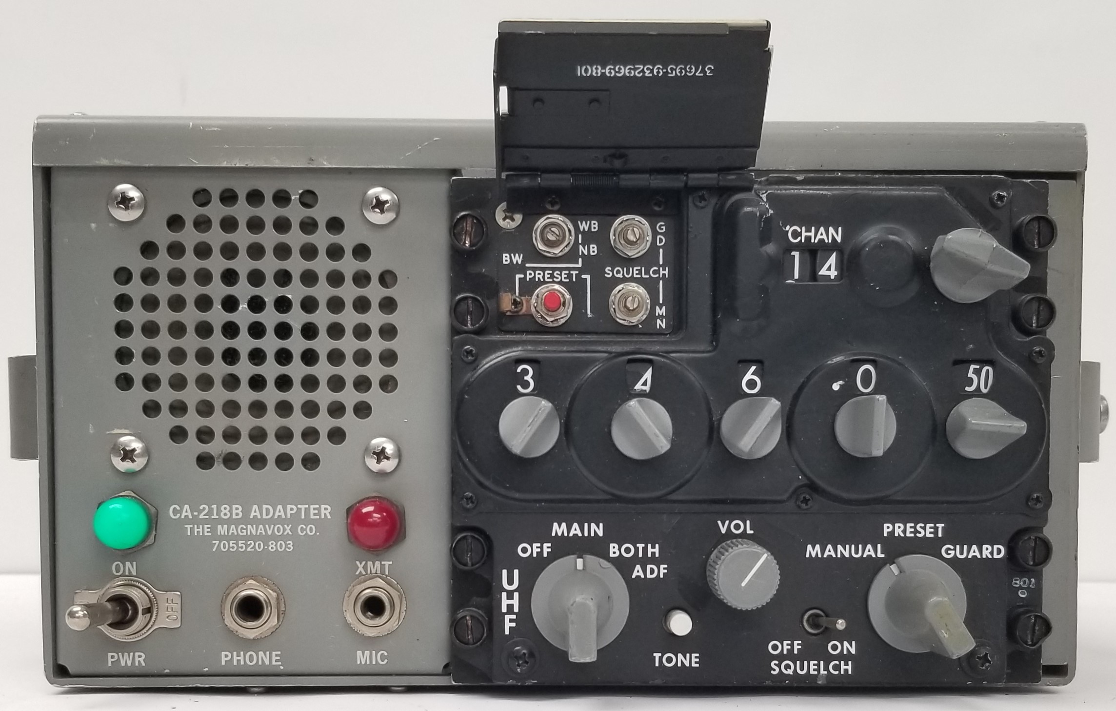Magnavox RT-1168/ARC-164(V) UHF Aircraft Transceiver with CA218B A.C ...