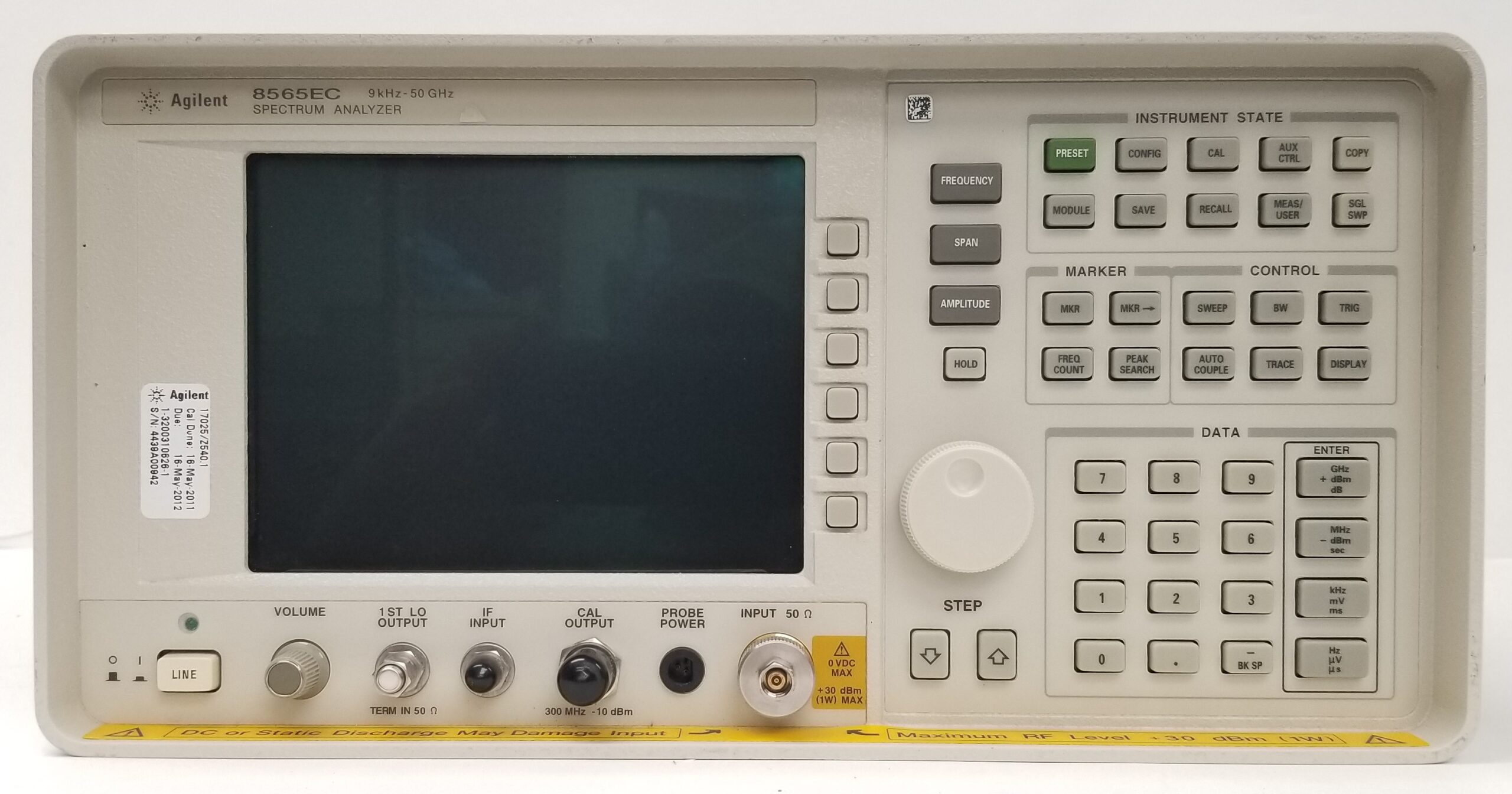 Agilent 8565EC Spectrum Analyzer 9KHz-50GHz