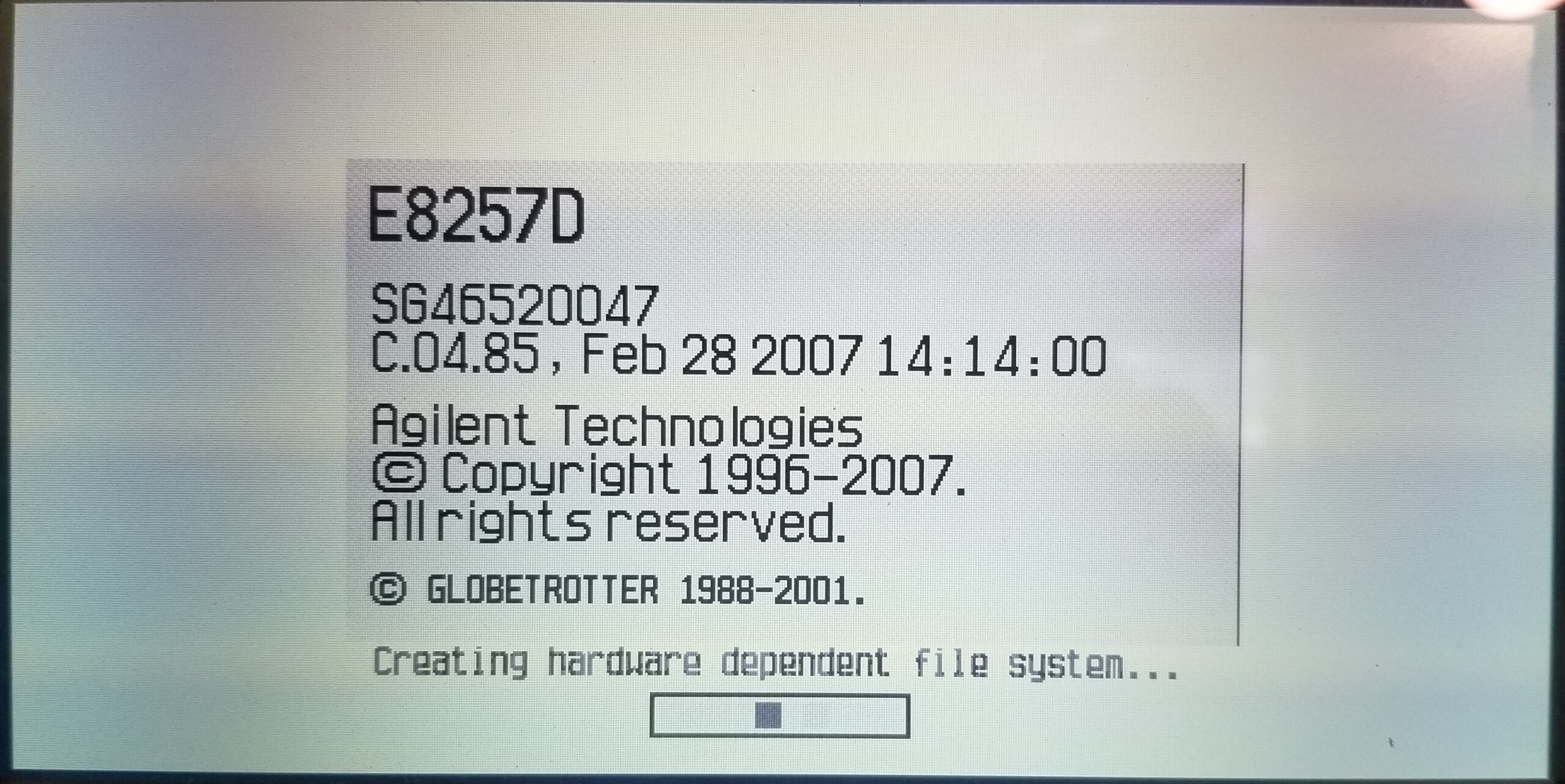 Agilent E8257D 250KHz-20GHz PSG Analog Signal Generator