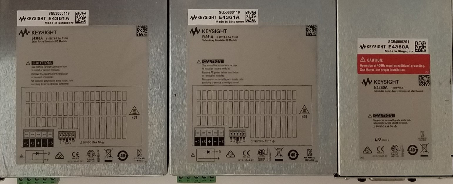 Keysight E4360A Series Modular Solar Array Simulator