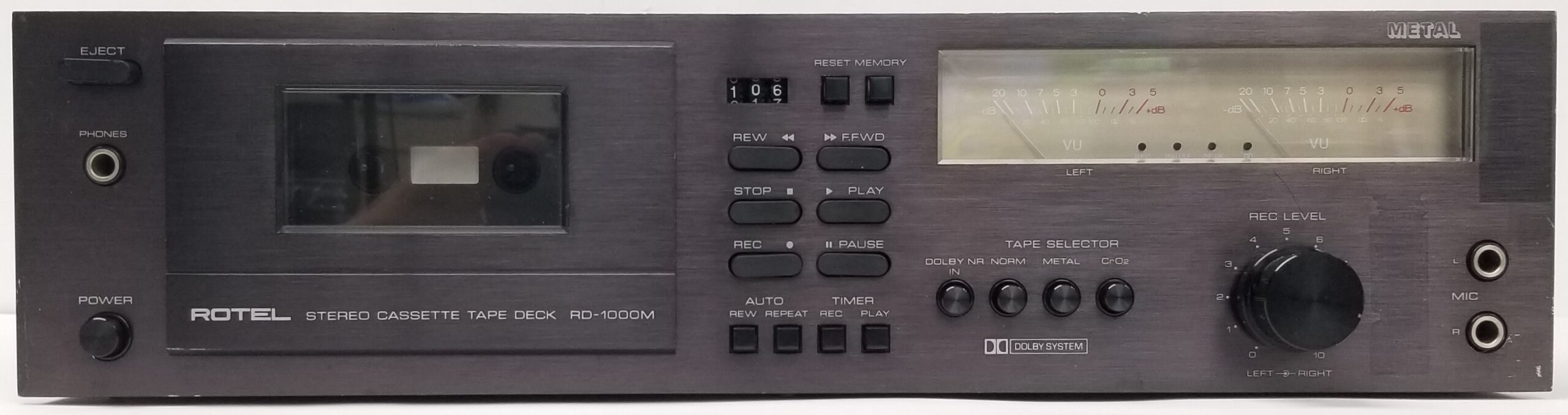 Rotel RD-1000M Stereo Cassette Deck