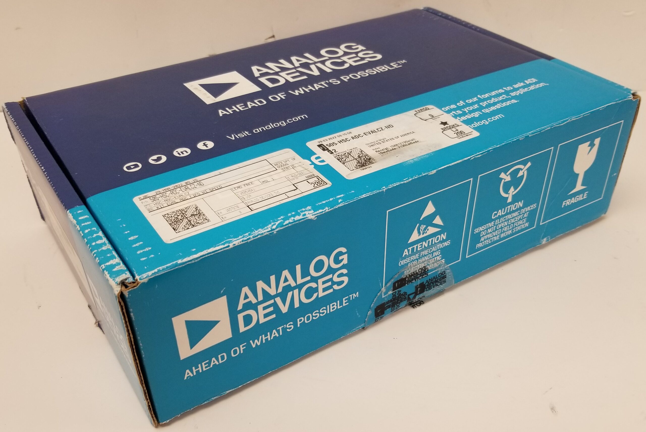Analog Devices 505-HSC-ADC-EVALCZ-ND FPGA-Based Data Capture Kit