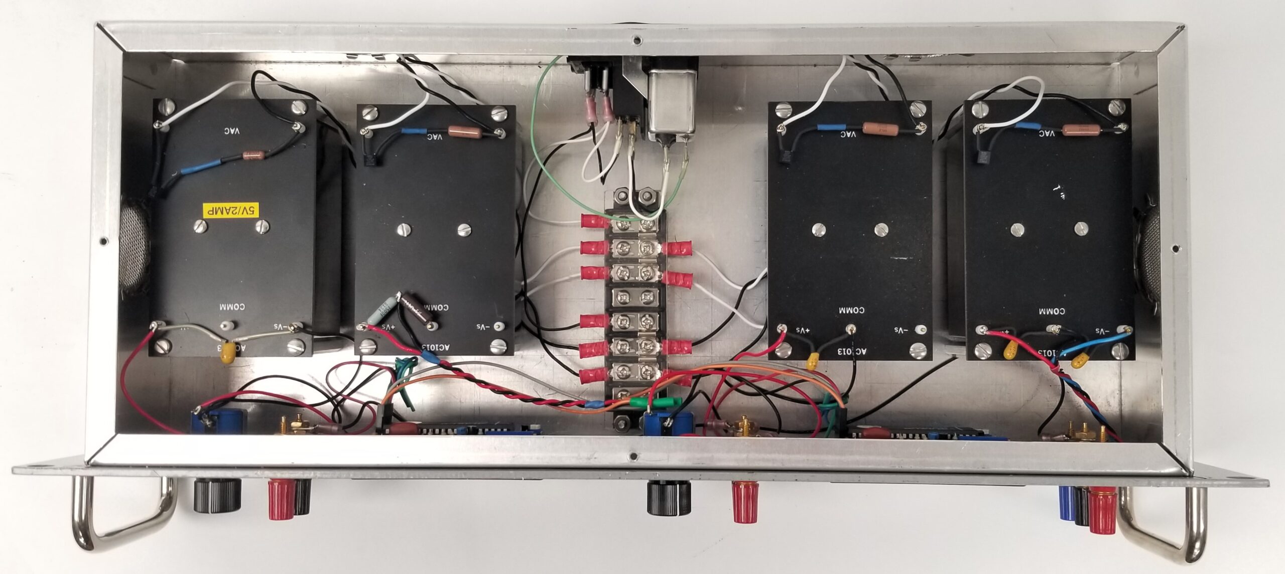 Custom Adjustable Triple Output Precision D.C. Power Supply +0-5V 2A ...