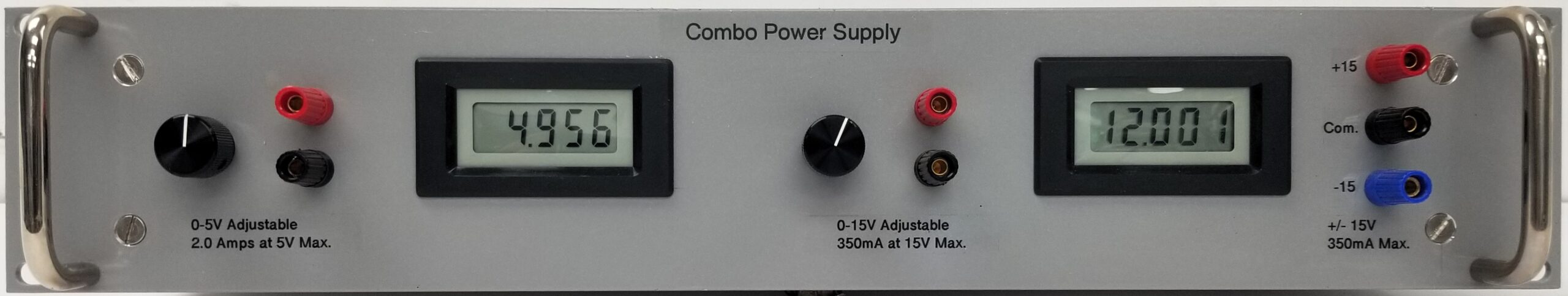 Custom Adjustable Triple Output Precision D.C. Power Supply +0-5V 2A ...