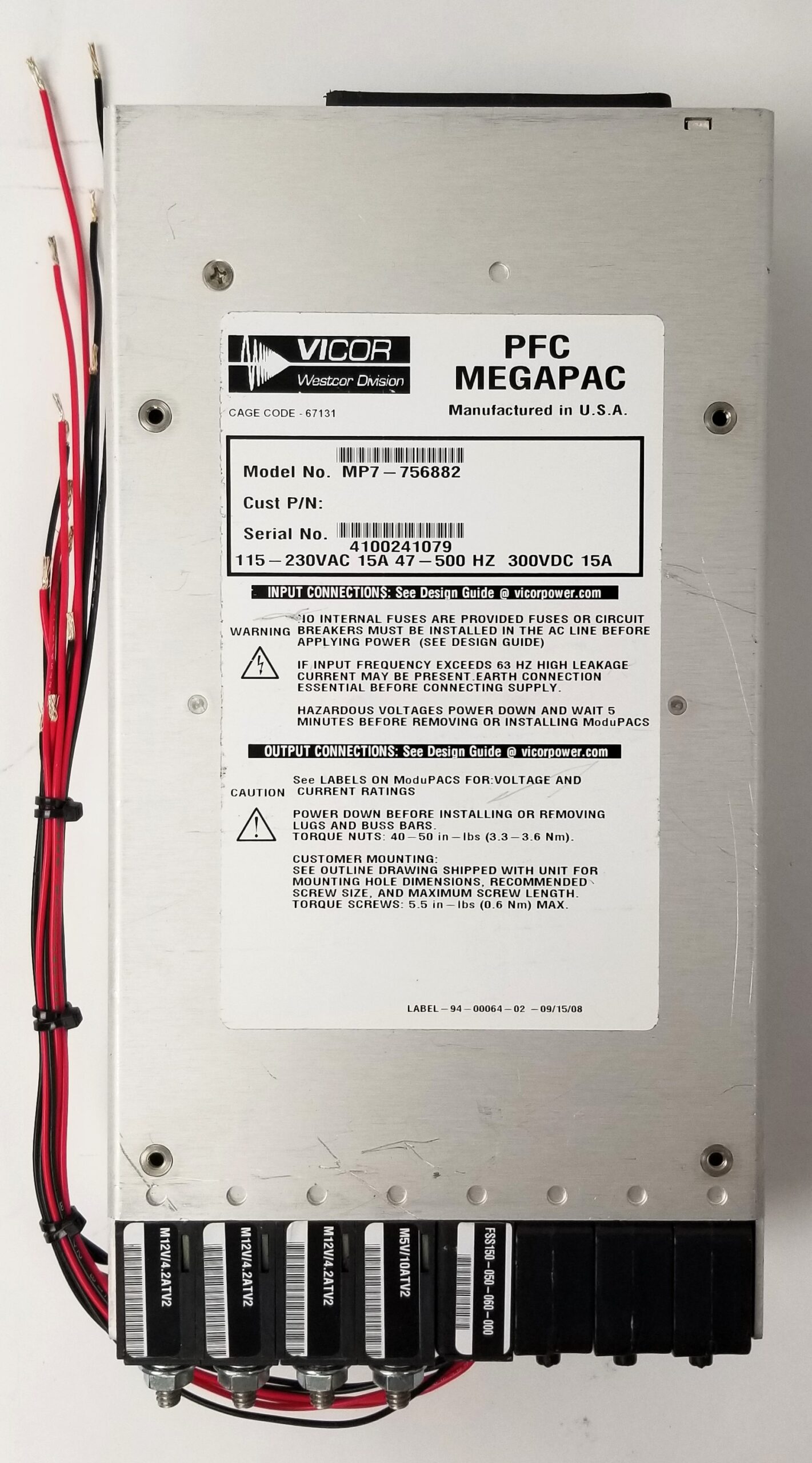 Vicor PFC Megapac MP7-756882