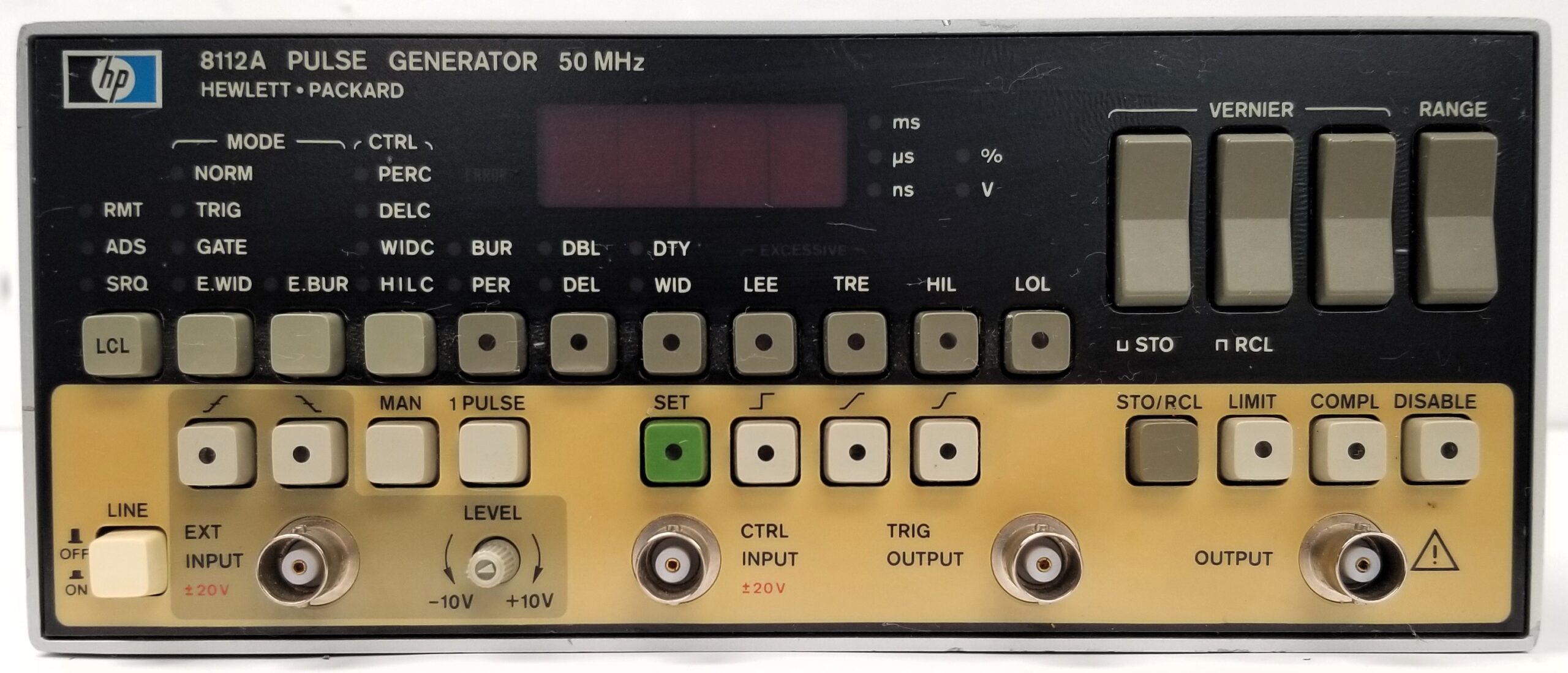 Hewlett Packard 8112A Pulse Generator 50 MHz