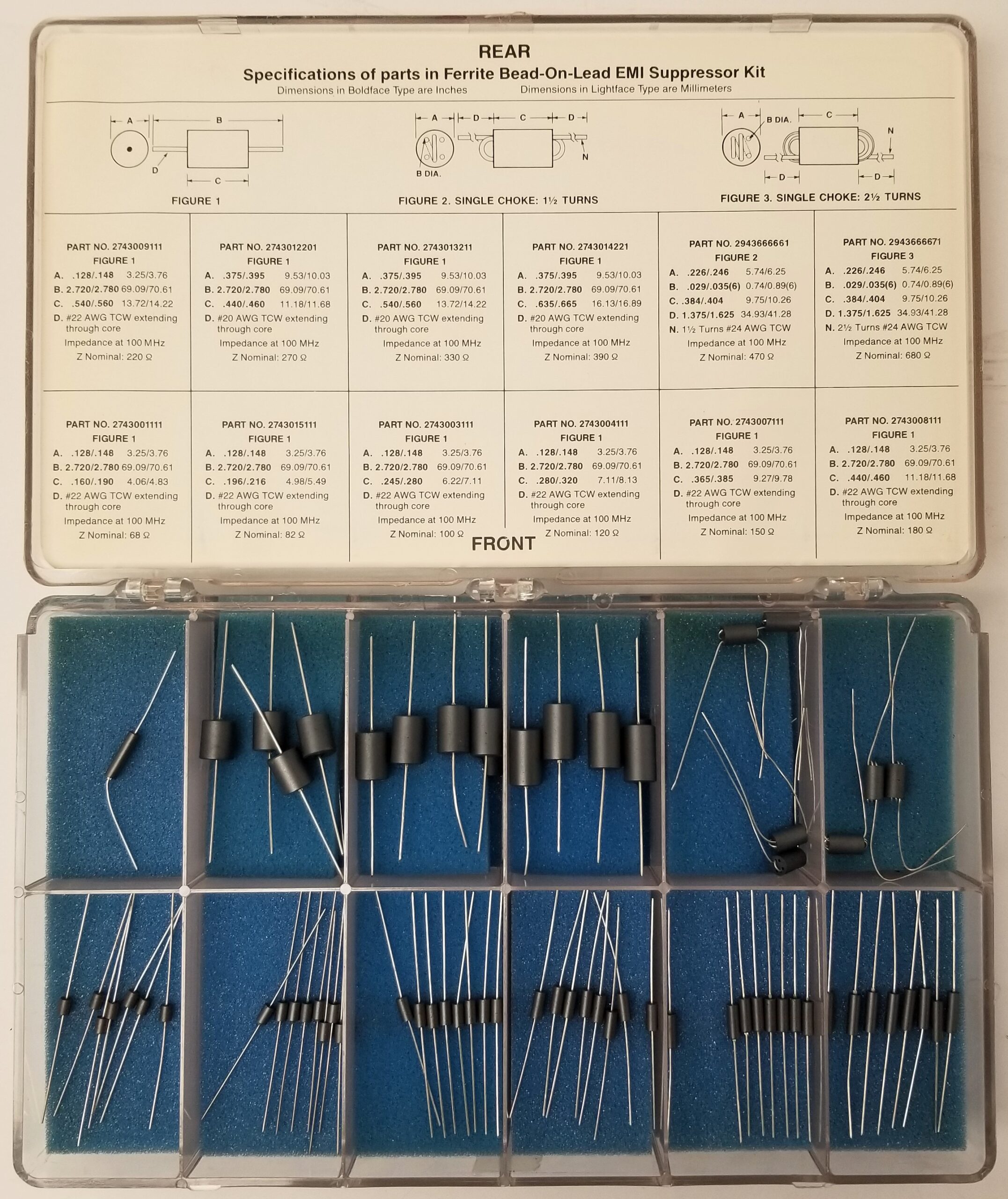 Fair-Rite Products Corp. Bead-On-Lead EMI Suppressor Kit 0199000003