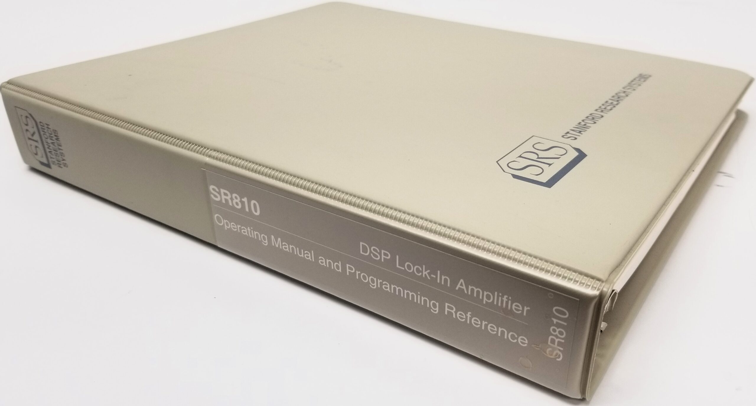Stanford Research Systems SR810 DSP Lock-In-Amplifier Manual and Disk