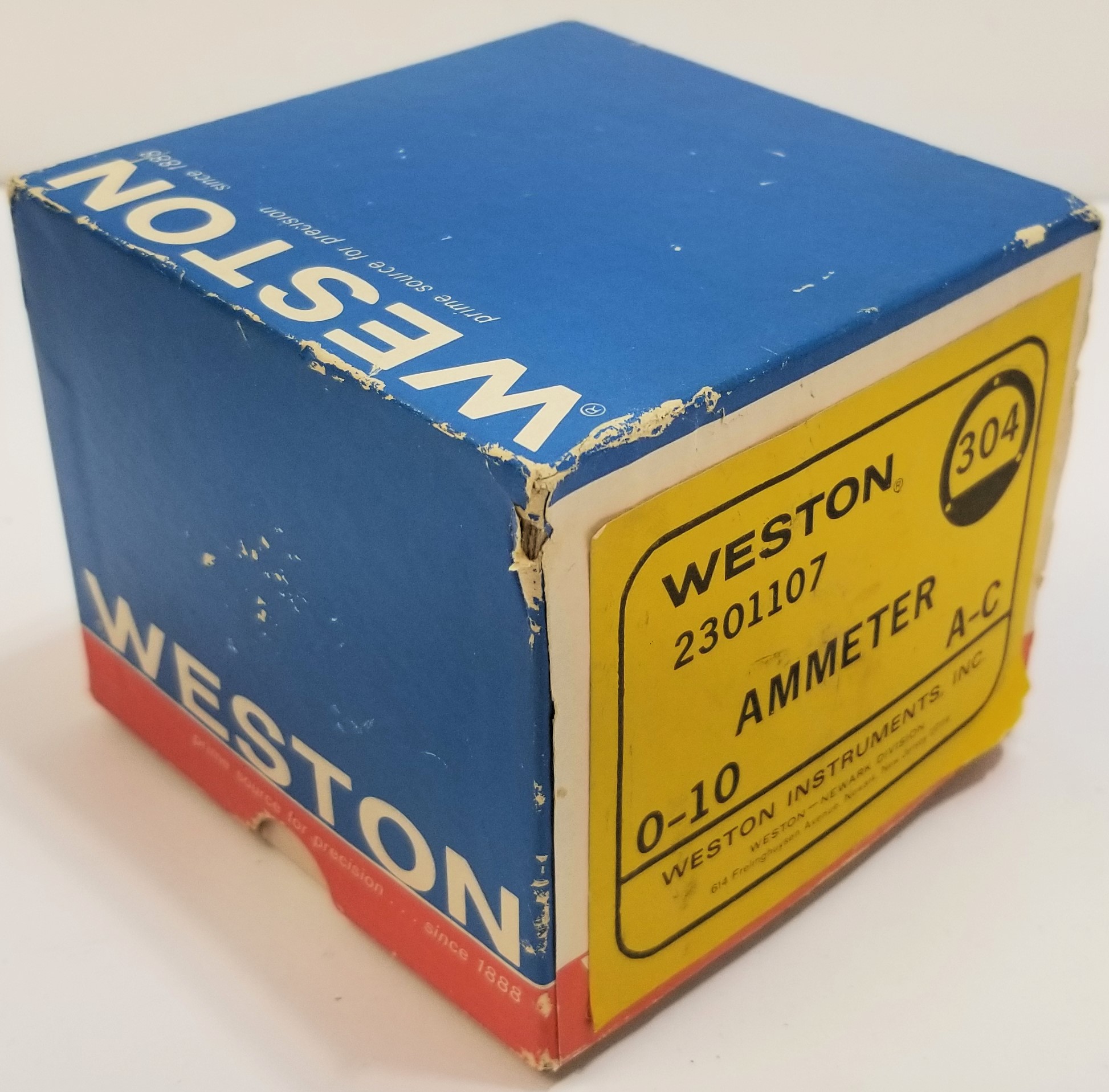 Weston 2301107 Panel Meter 0-10 Amperes A.C. 120 Volts