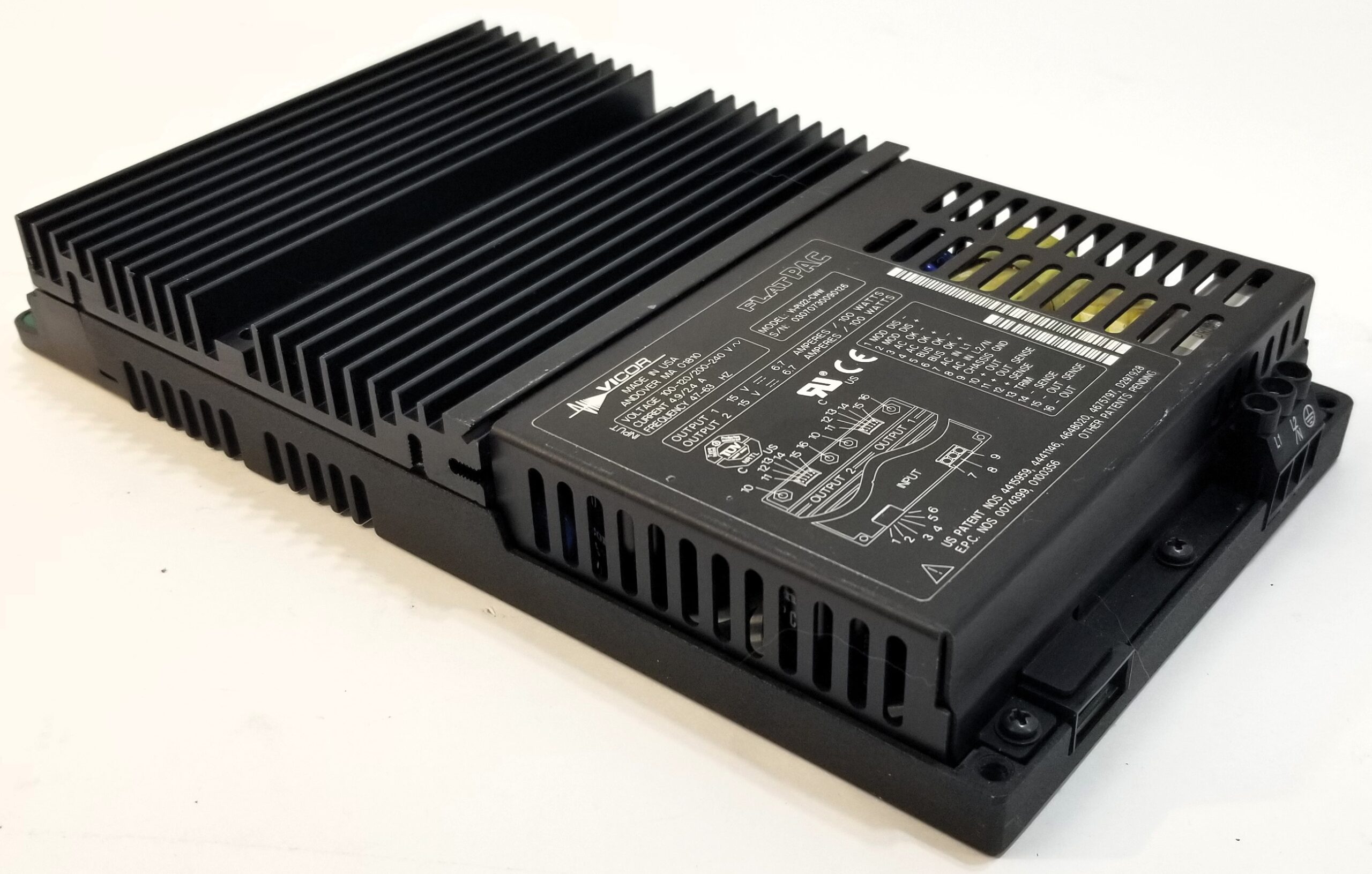 Vicor FlatPac VI-PU22-CWW Modular D.C. Dual Output Power Supply