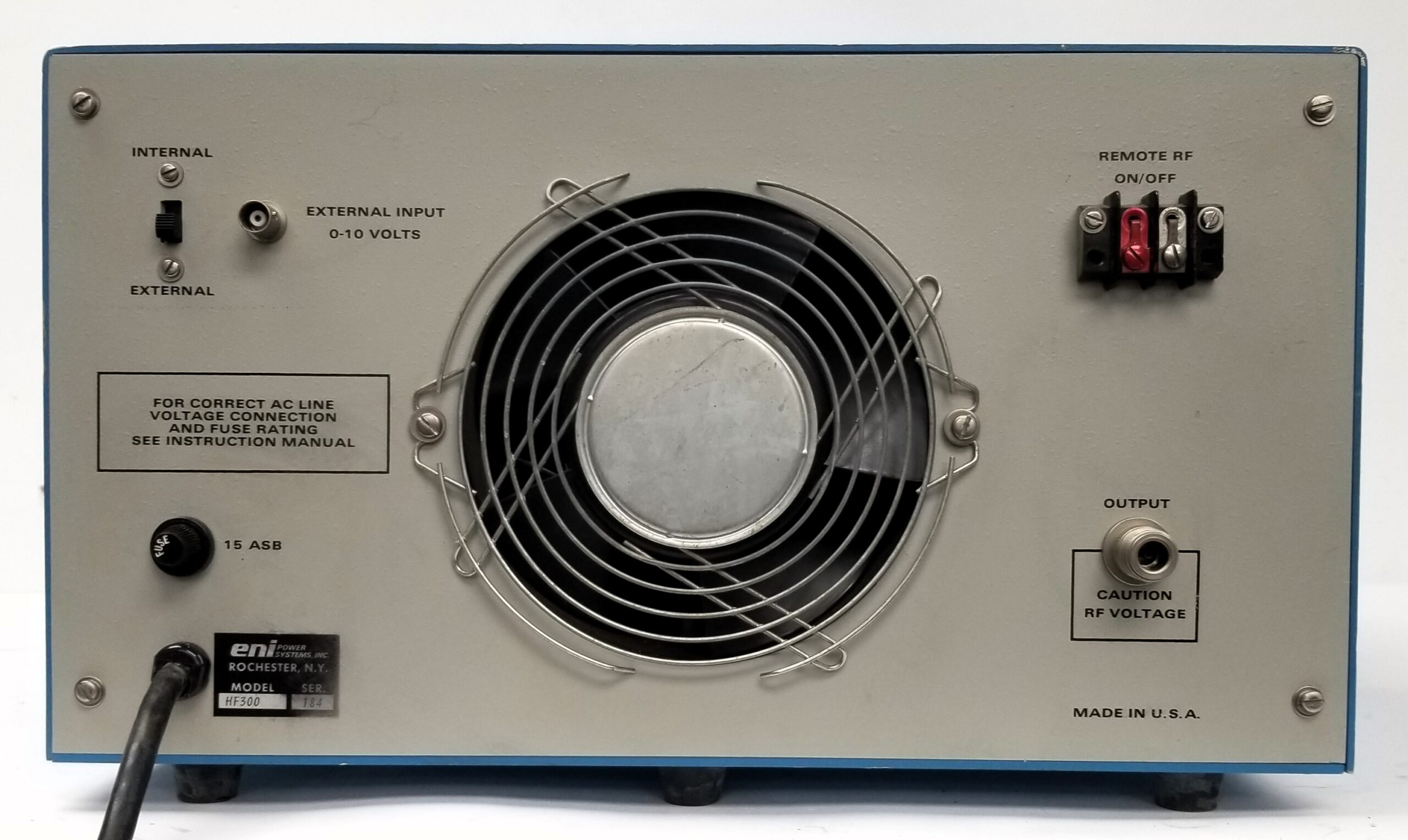 ENI HF-300 RF Plasma Generator 300 Watts 13.56MHz