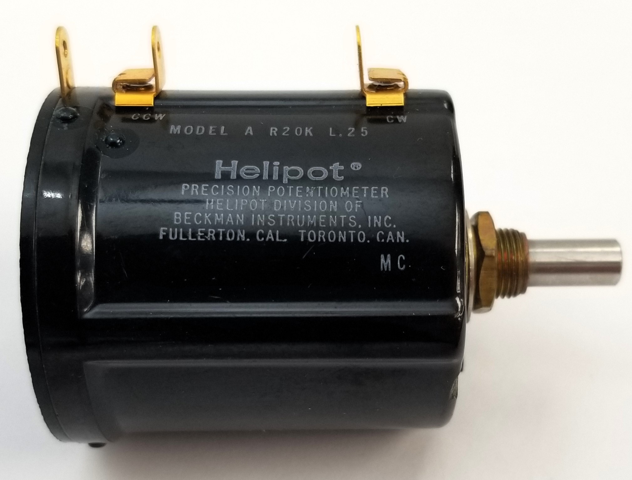 Beckman Instruments Helipot Model A 20K 5-Watt Precision 10 Turn ...