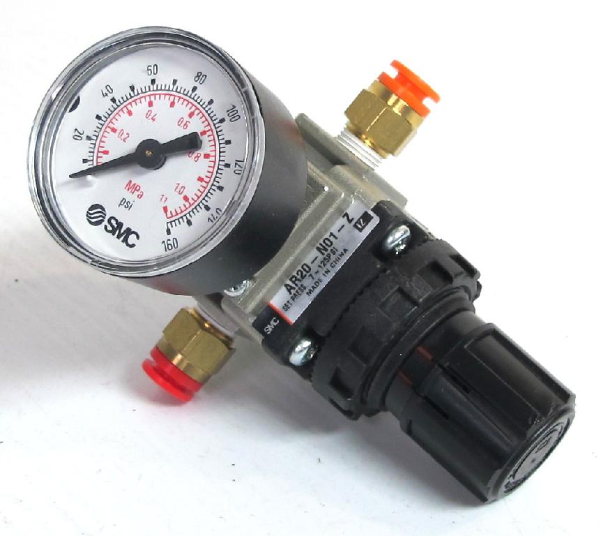 SMC AR20-N01-Z Regulator with Gauge - Lab Accessories, Pneumatics and ...