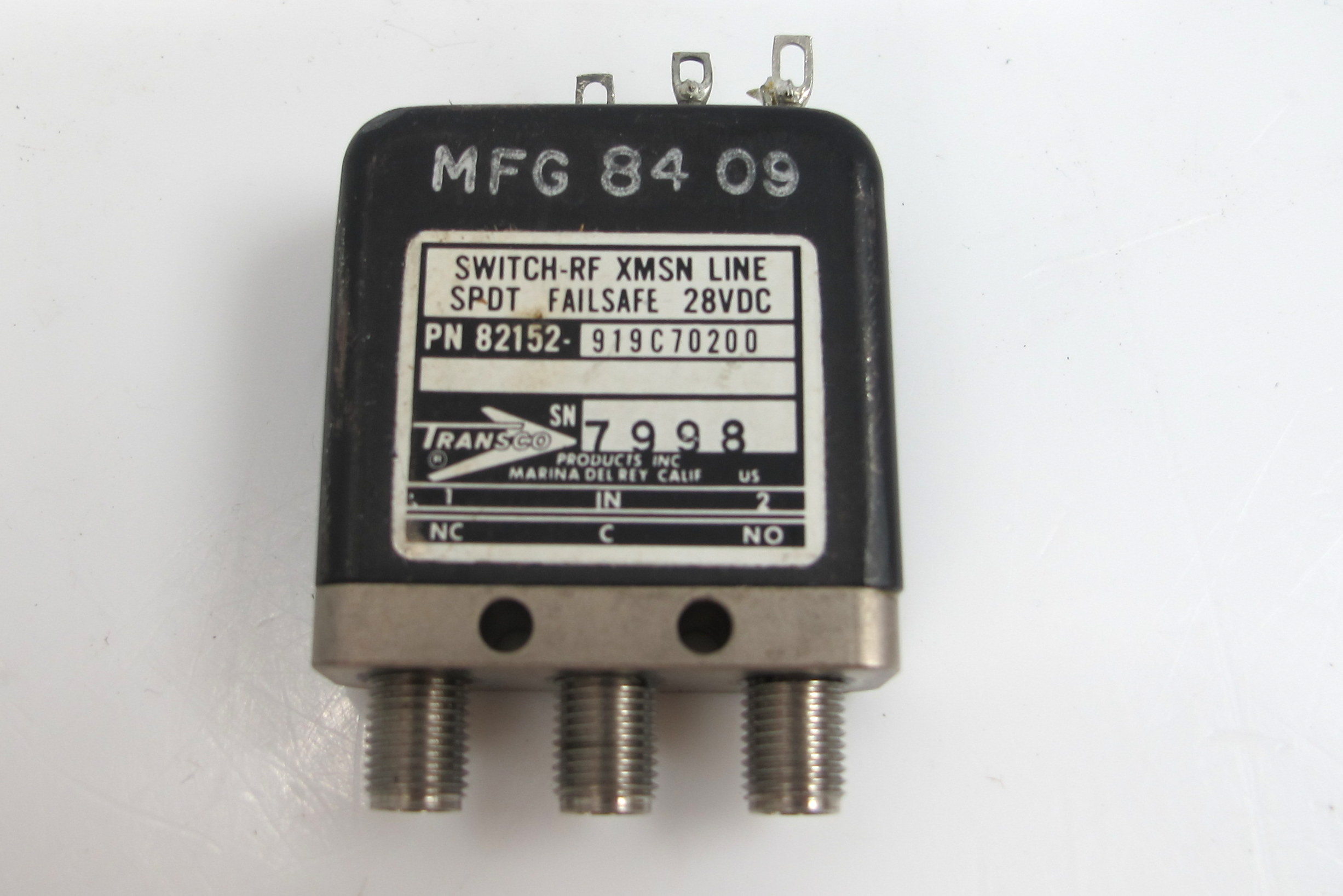 Transco 82152-919C70200 Switch-RF - Switches - BMI SURPLUS INC