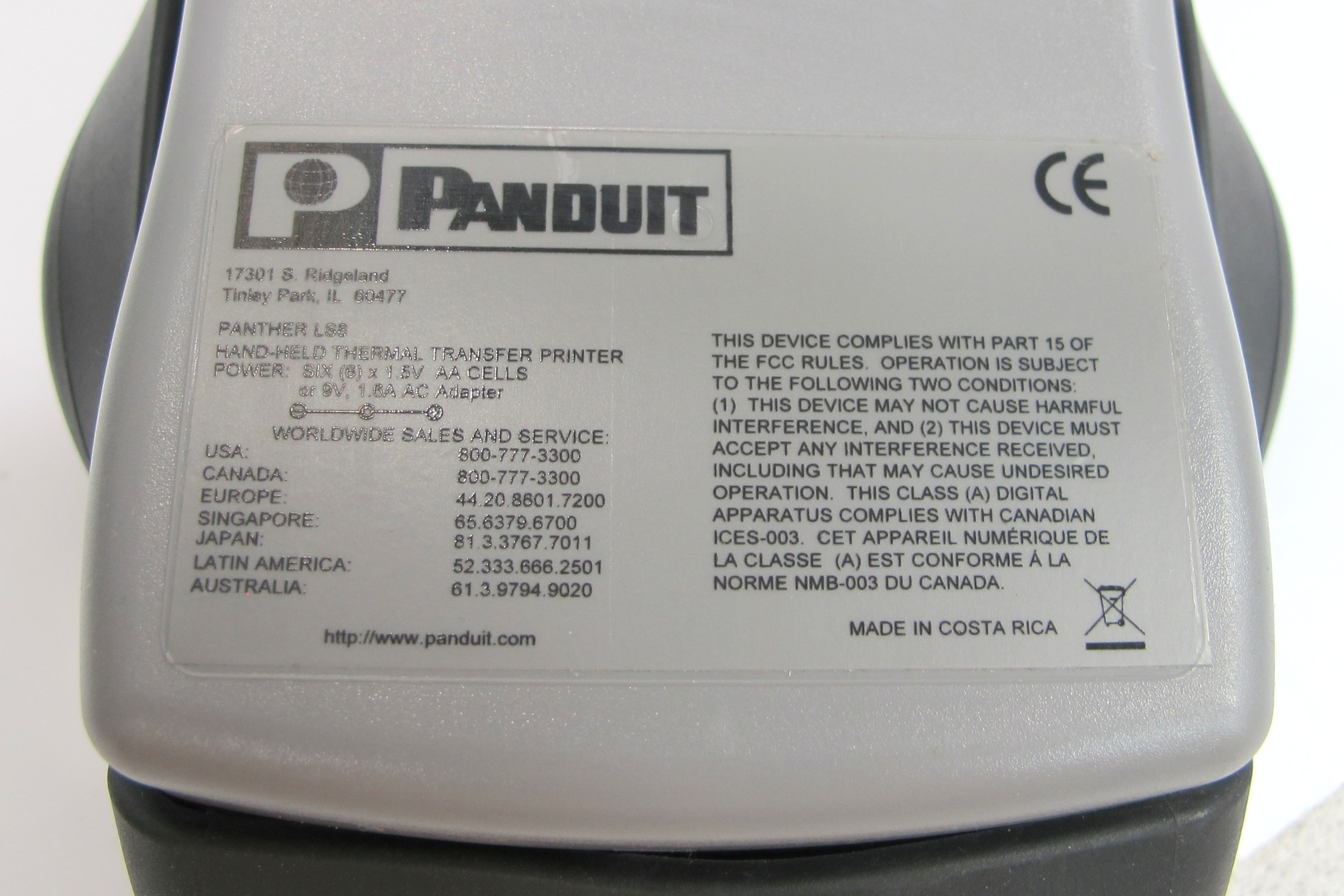 Panduit PanTher LS8 Handheld Label Thermal Transfer Printer - Printers ...