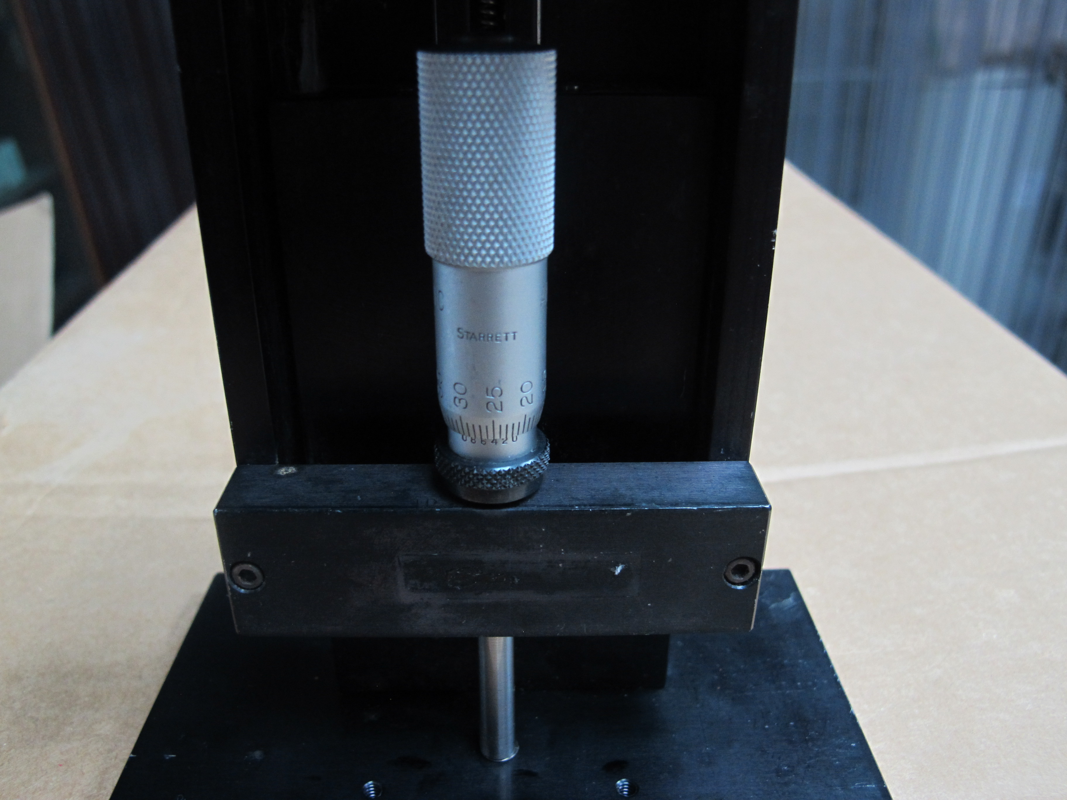 Ardel Kinematic Stage with Starrett Micrometer - Linear Motion Stages ...