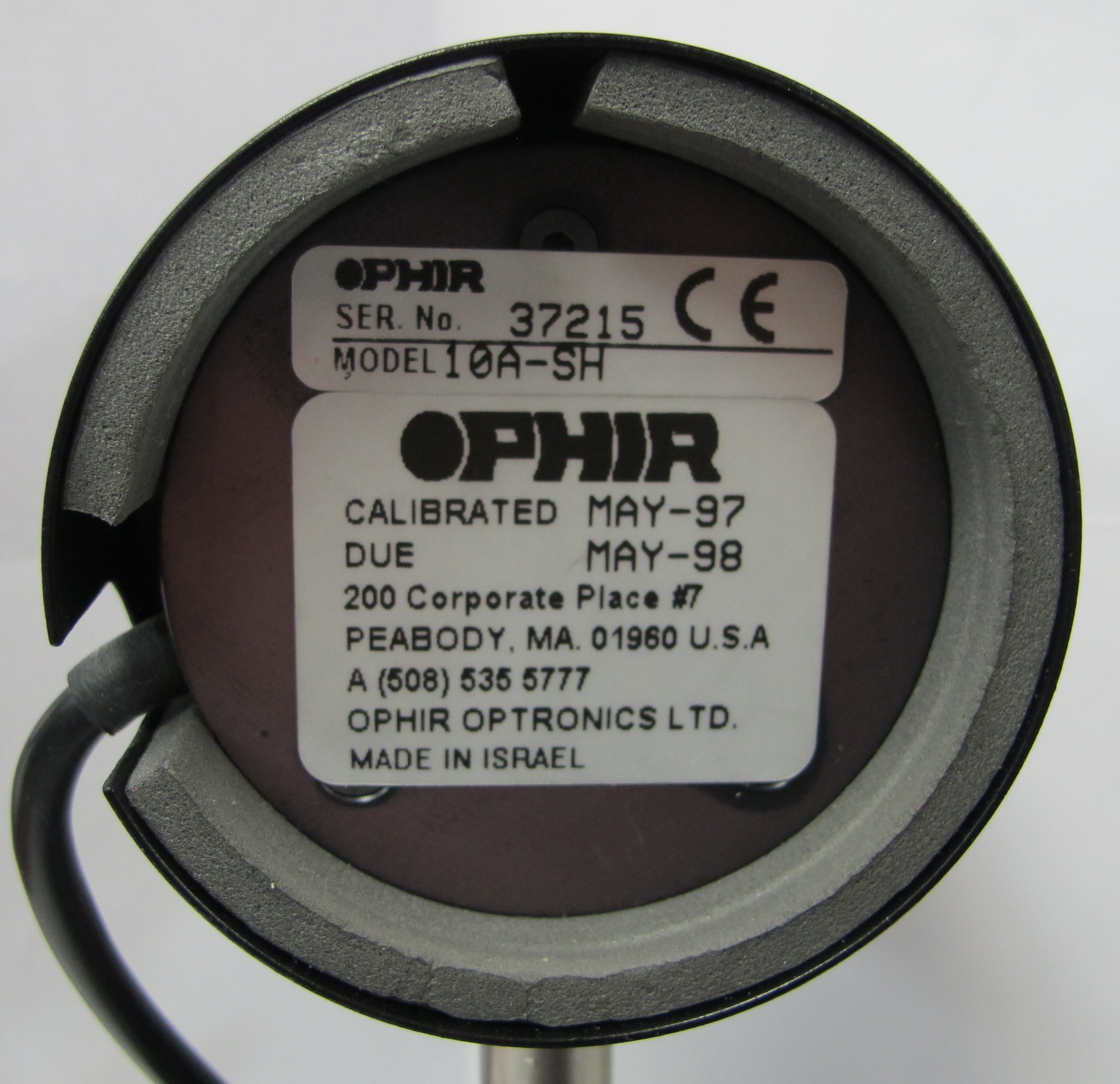 Ophir 10A-SH 10Watt Thermal Power Sensor Smart Head - Optical Power and ...