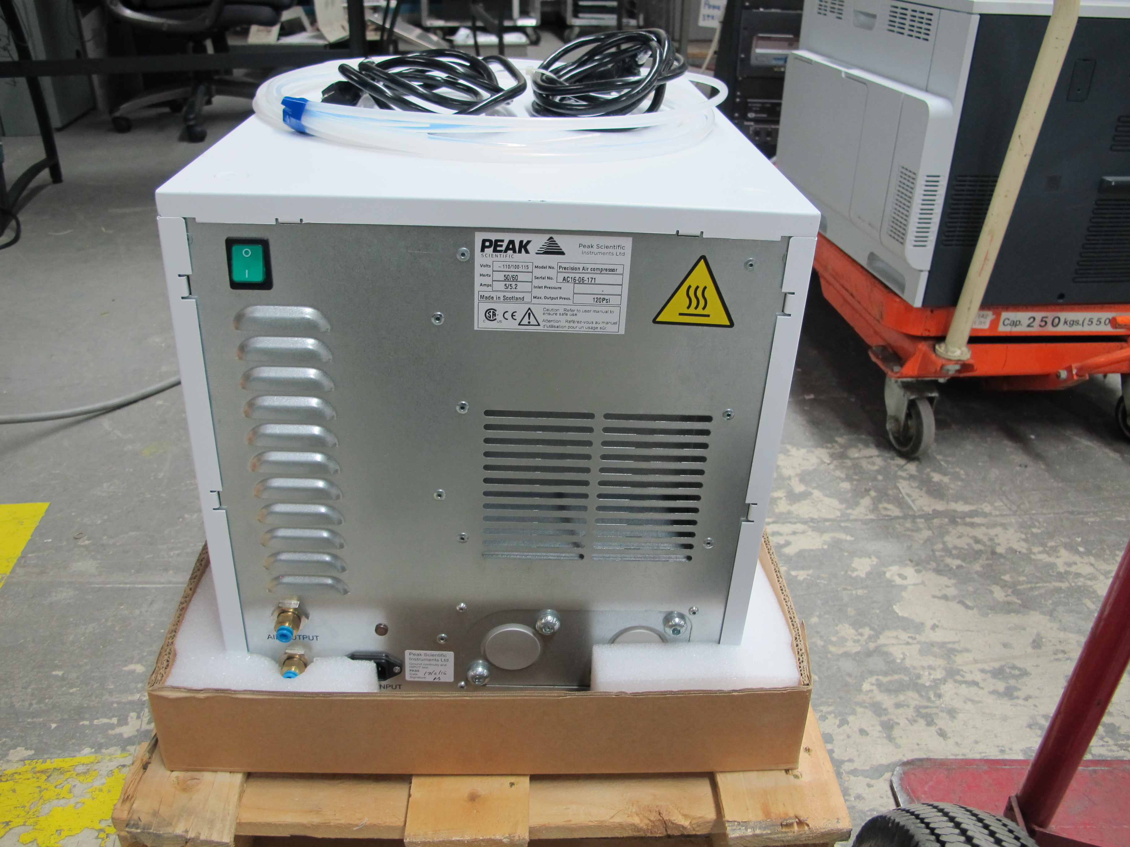 peak scientific instruments precision air compressor 120 psi and ...