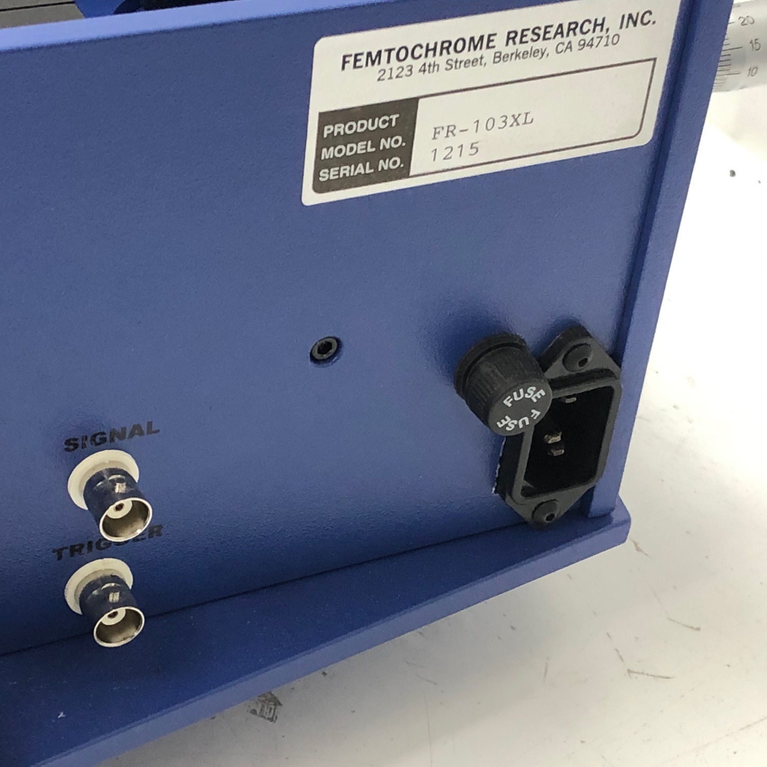 Femtochrome Research FR-103XL Rapid Scanning Autocorrelator ...