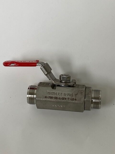 HAM-LET H-700-SS-L-3/4-T-LD Manual Two-Way Ball Valve