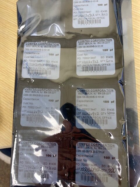 Compex Corp. CSM-100-35X35X5-G-101-M Chip Capacitors