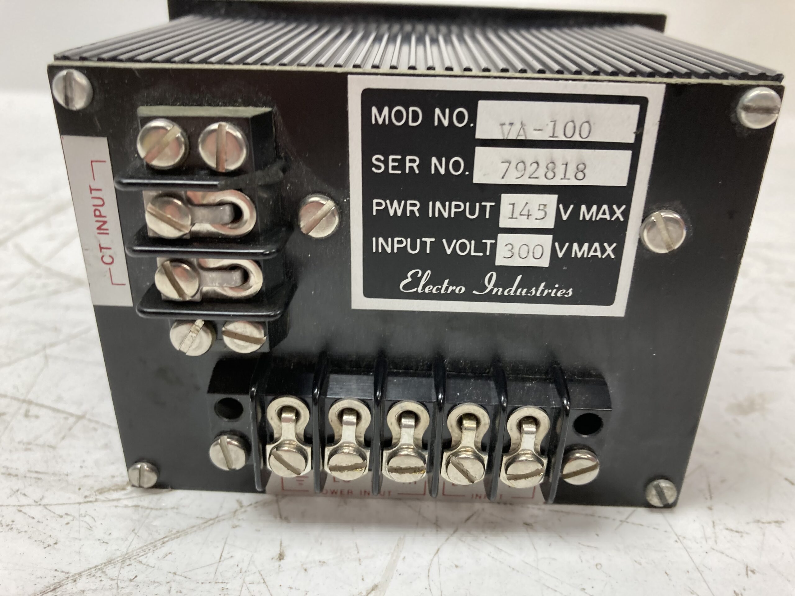 Electro Industries VA-100 Panel Meter - Meters, Test Equipment - BMI ...