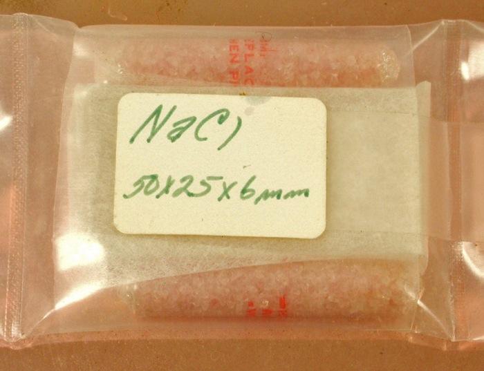 NaCl Window, 50mm x 25mm x 6mm, Superb - Optical Flats - BMI SURPLUS INC