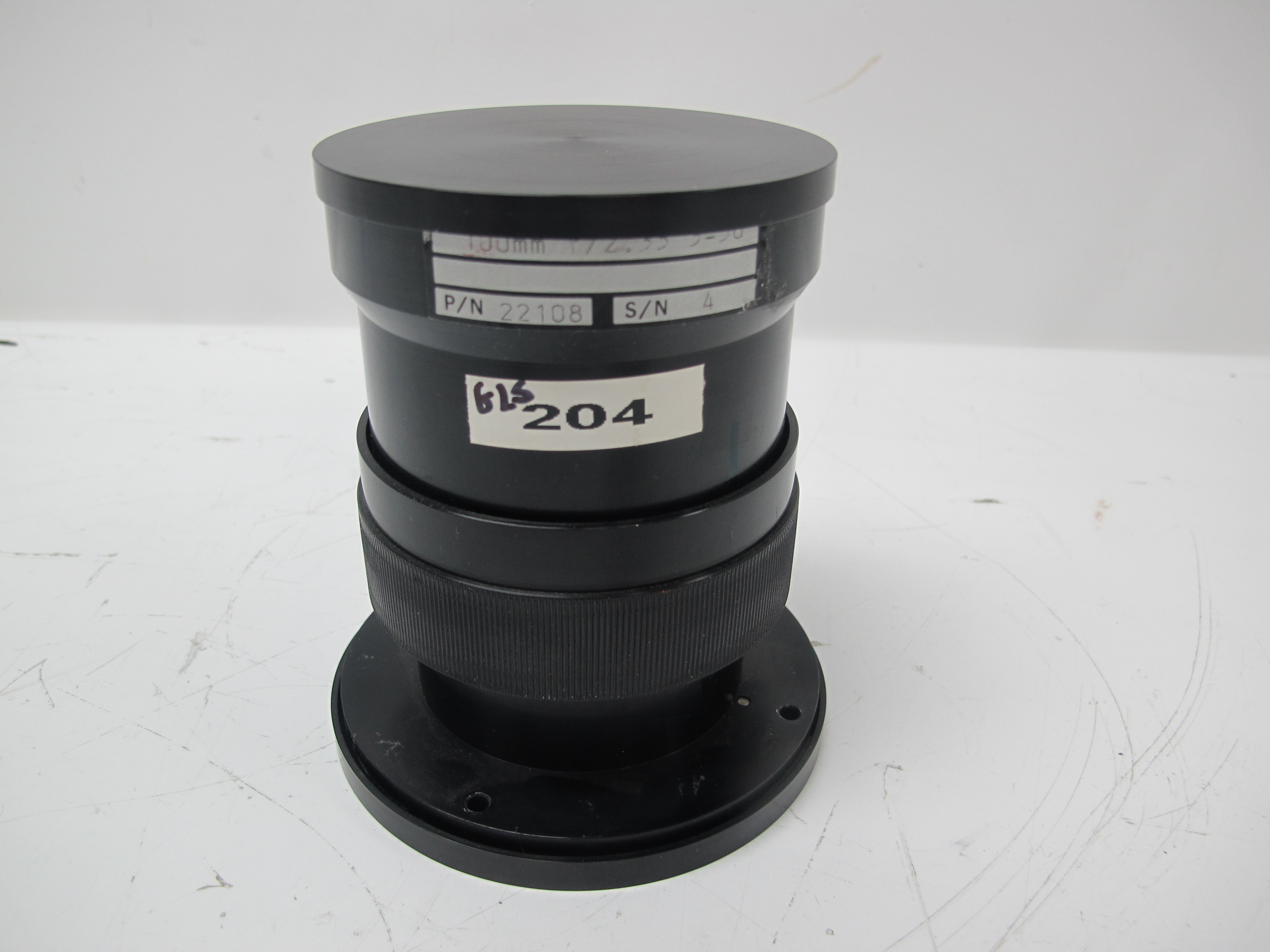 Imaging IR Lens Inframetrics 100mm - Optical Lenses - BMI SURPLUS INC