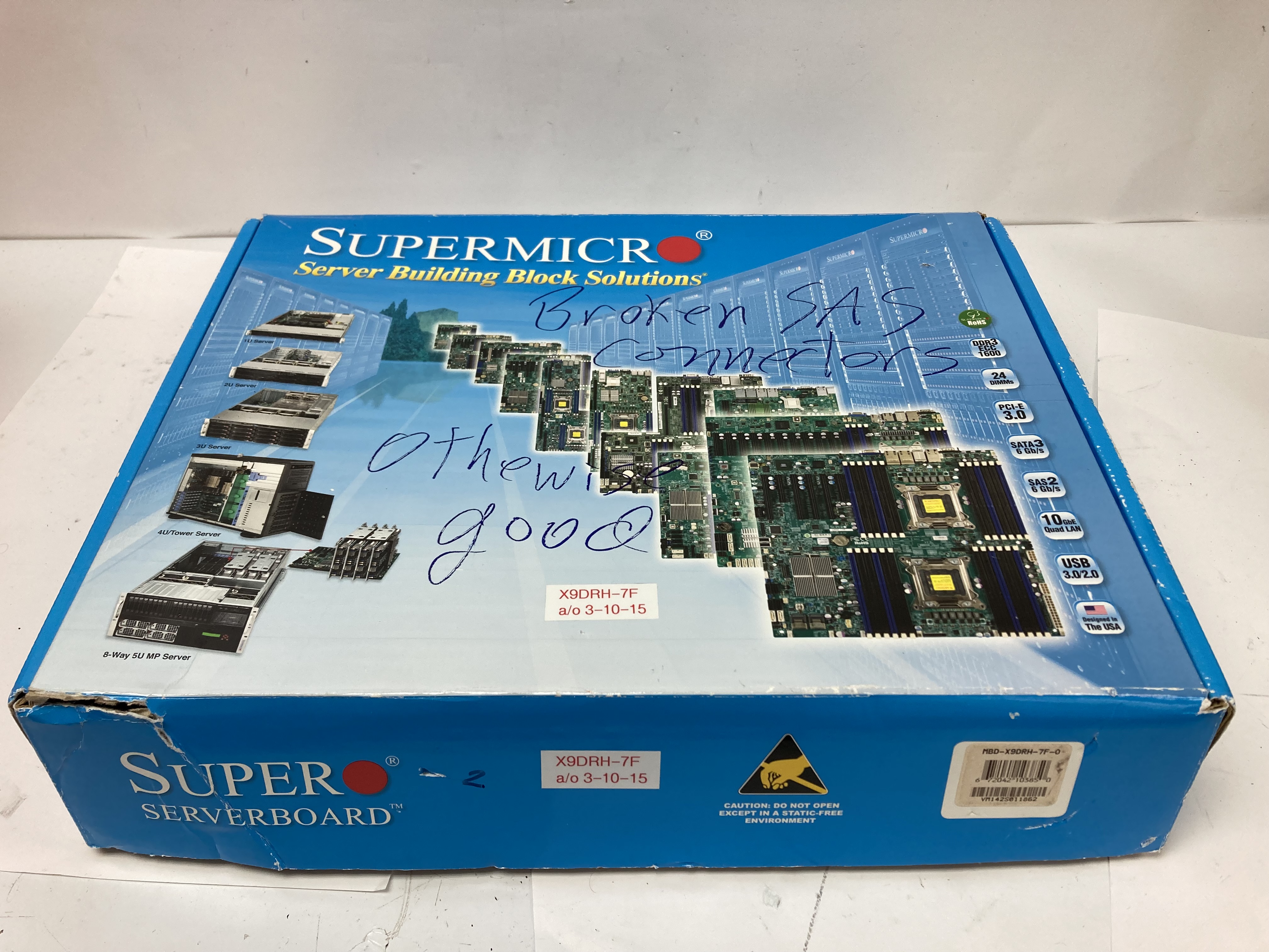 Supermicro Dual Lga2011/Intel C602/DDR3/SATA3/V&2GbE/EATX Server ...