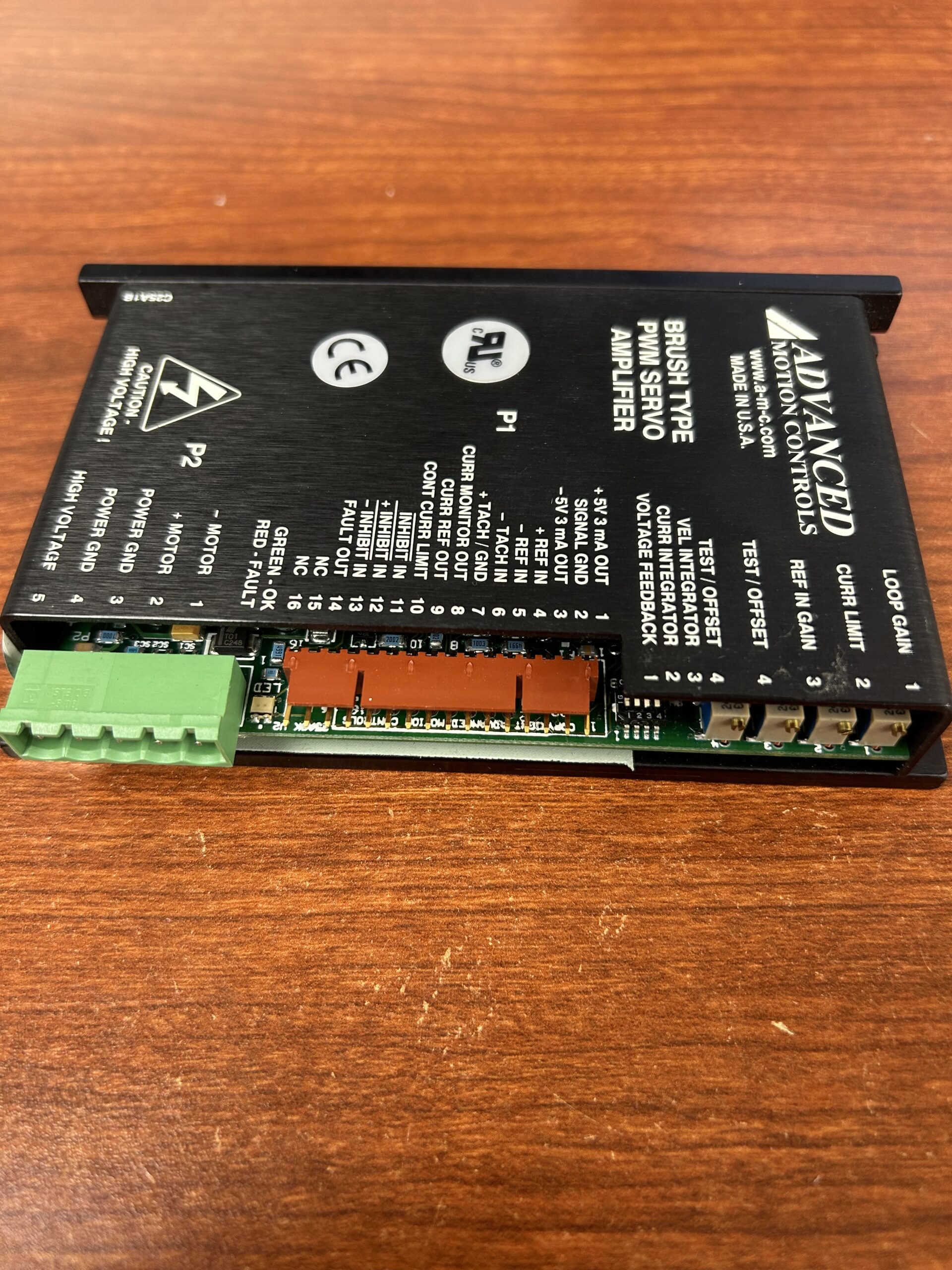 12A8K - Advanced Motion Control PWM Brush Type Servo Amplifier X08 lot of 2