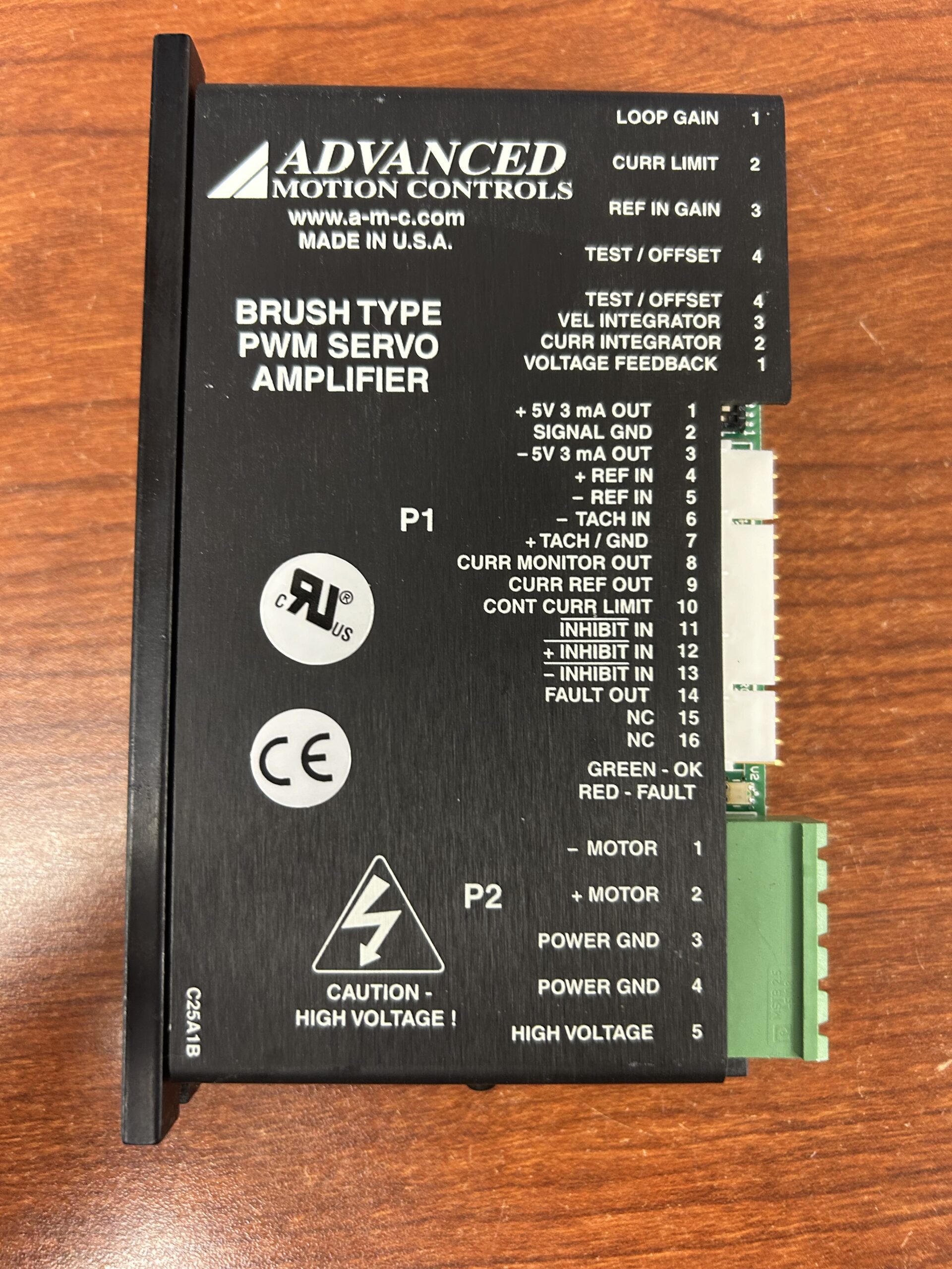 12A8K - Advanced Motion Control PWM Brush Type Servo Amplifier X08 lot of 2