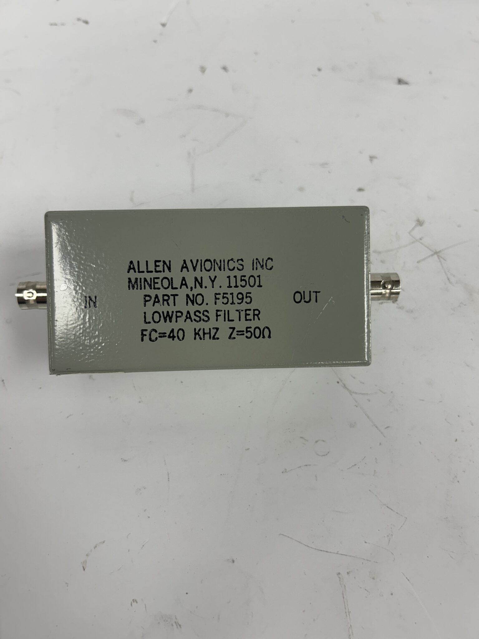 Allen Avionics inc high power RF lowpass filters