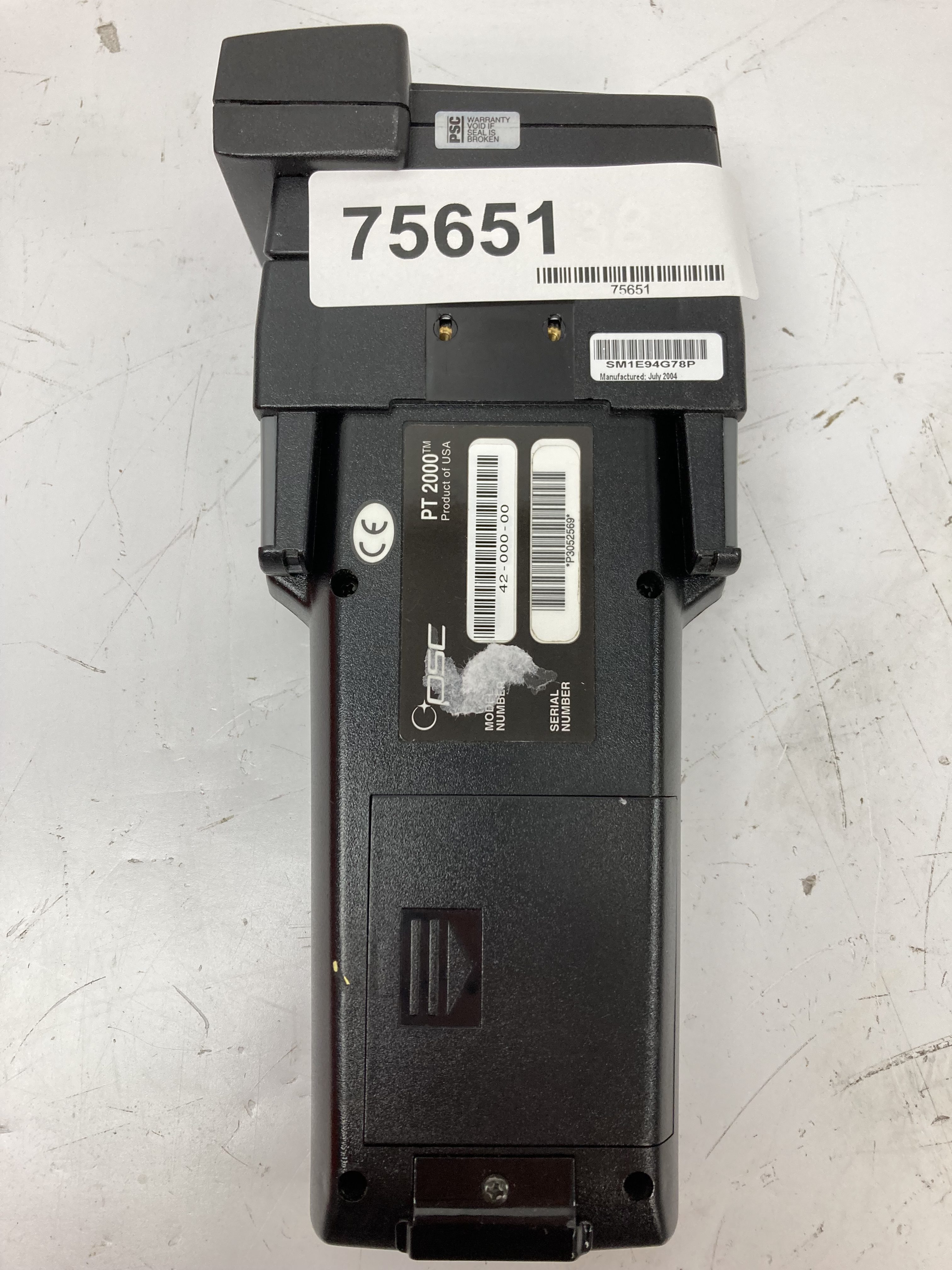 PSC PT2000 Mobile Portable Data Terminal/Barcode Scanner - Computer ...