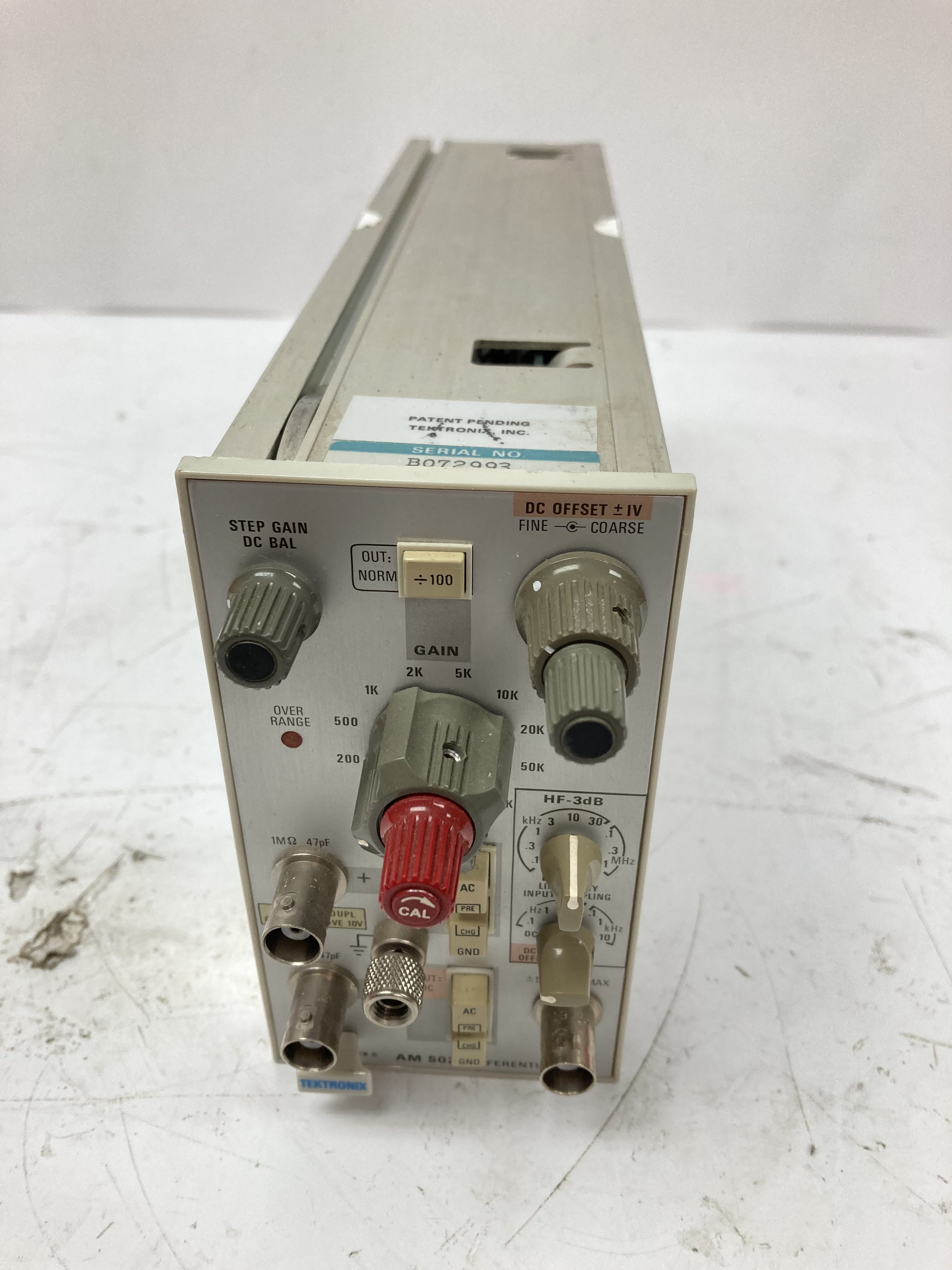 Tektronix AM 502 Differential Amplifier - Amplifiers, Test Equipment ...