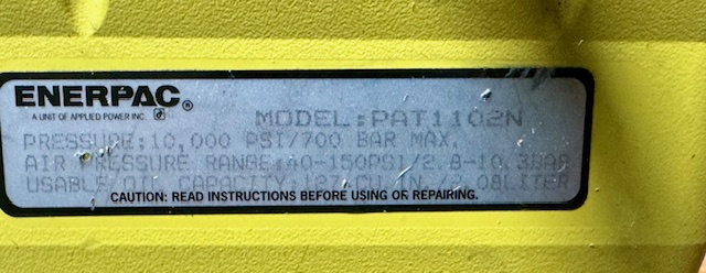 Enerpac PATG1102N Air Hydraulic Pump - Complete