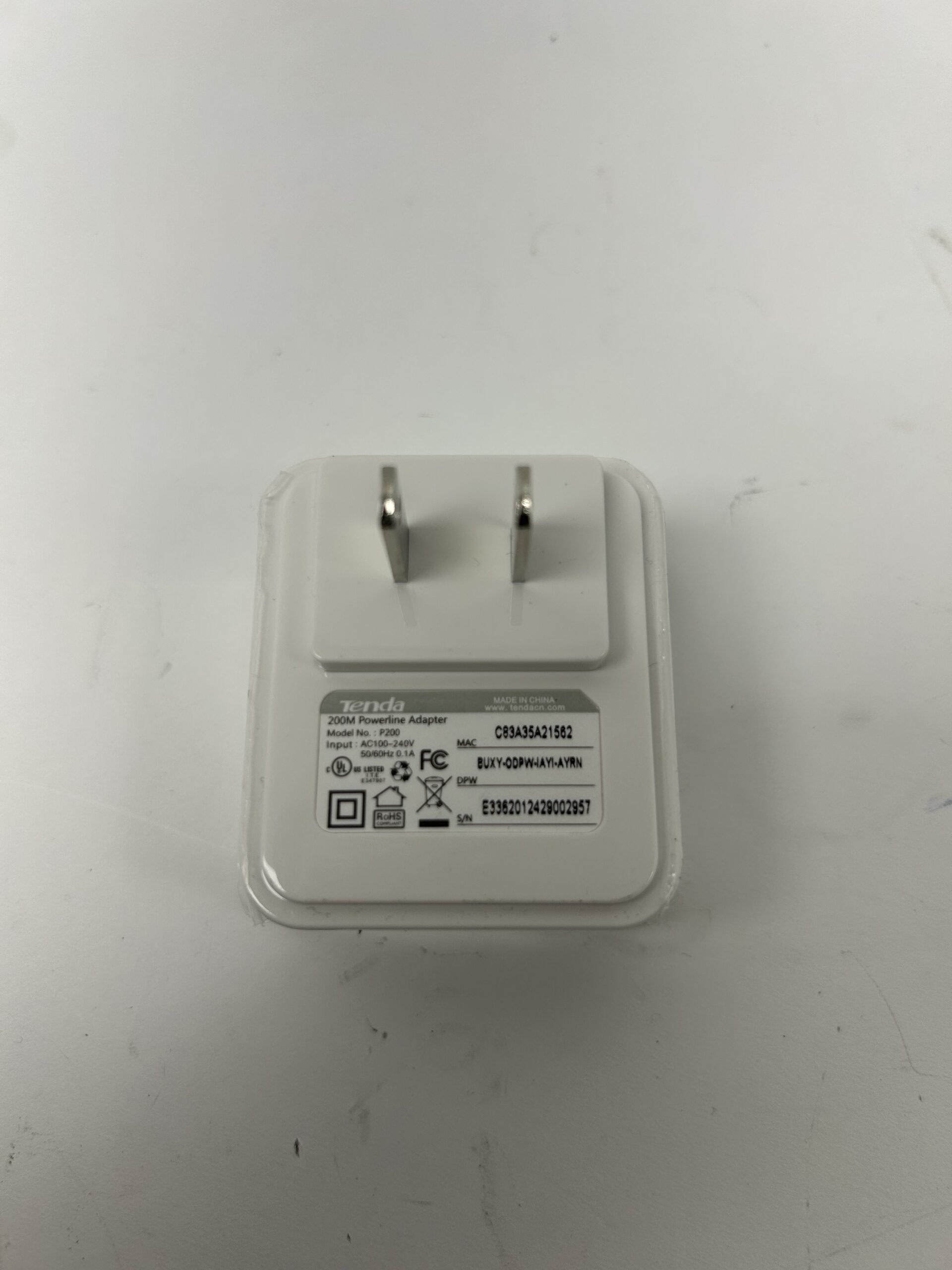 TENDA P200 200M Powerline Adapter: Fast and Reliable Networking Solution