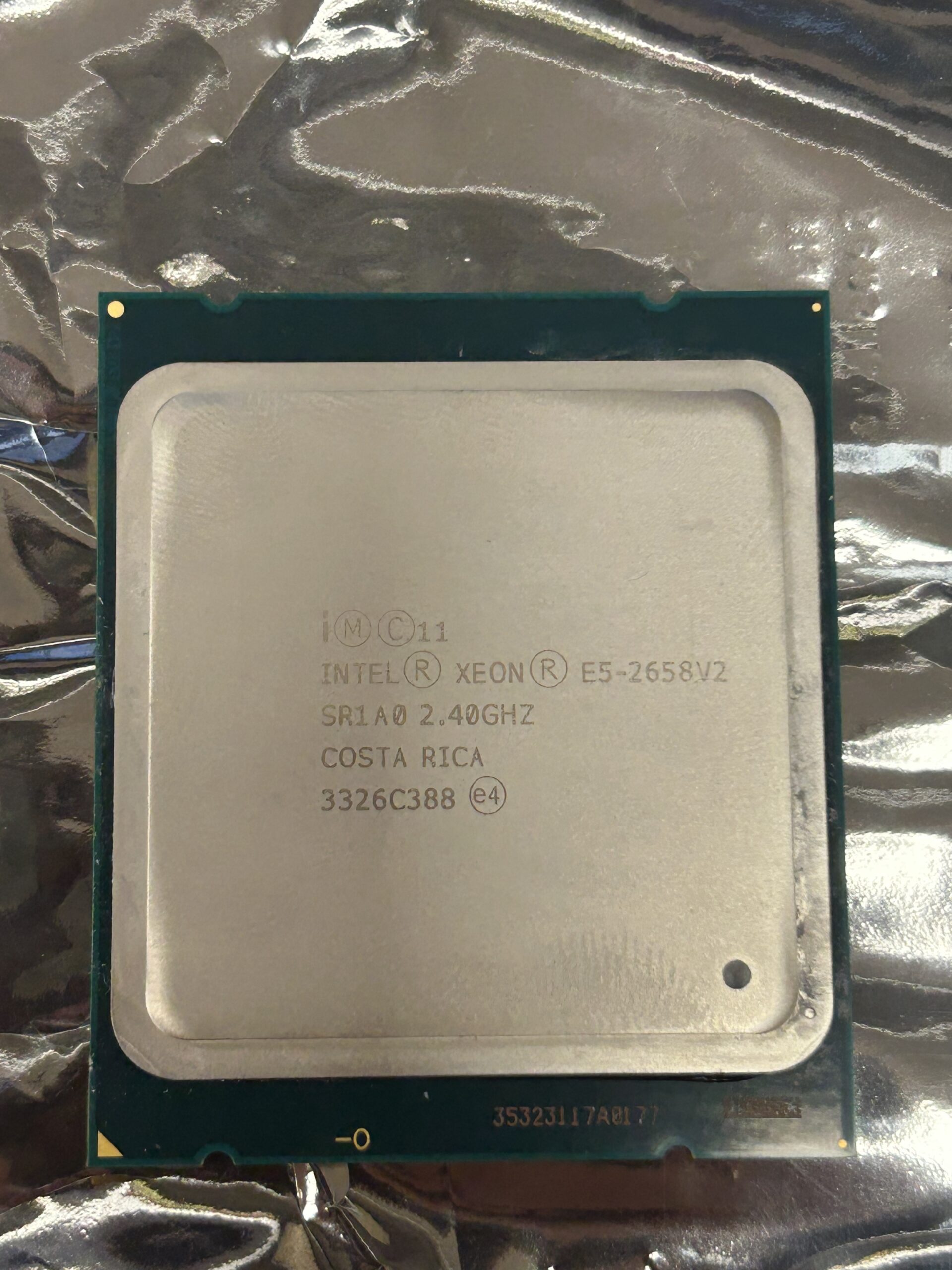 INTEL XEON E5-2658 V2 SR1A0 2.40GHZ 25M 10-CORE LGA2011 SERVER CPU ...
