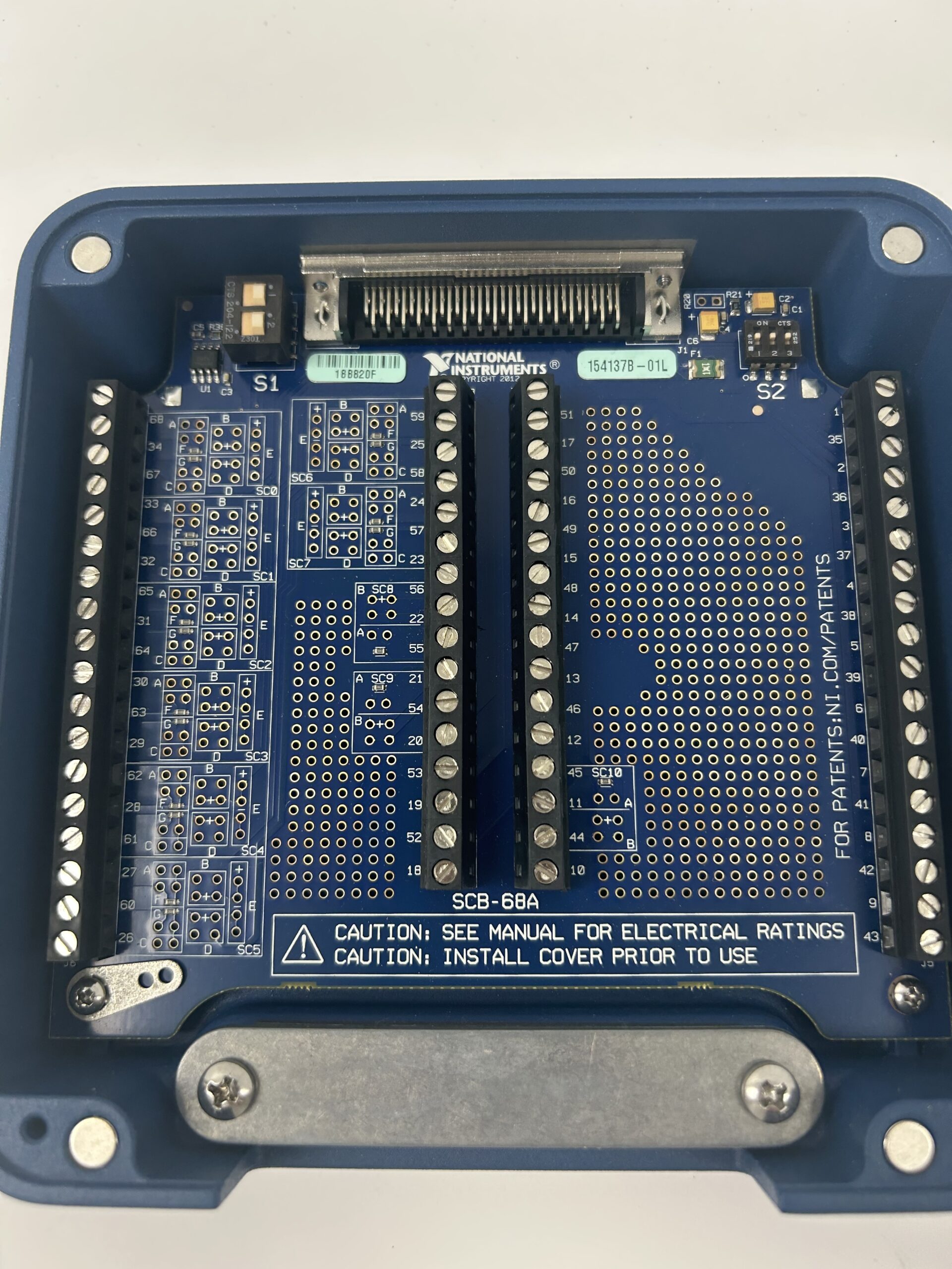 NATIONAL INSTRUMENTS SCB-68A SHIELDED I/O CONNECTOR TERMINAL BLOCK ...