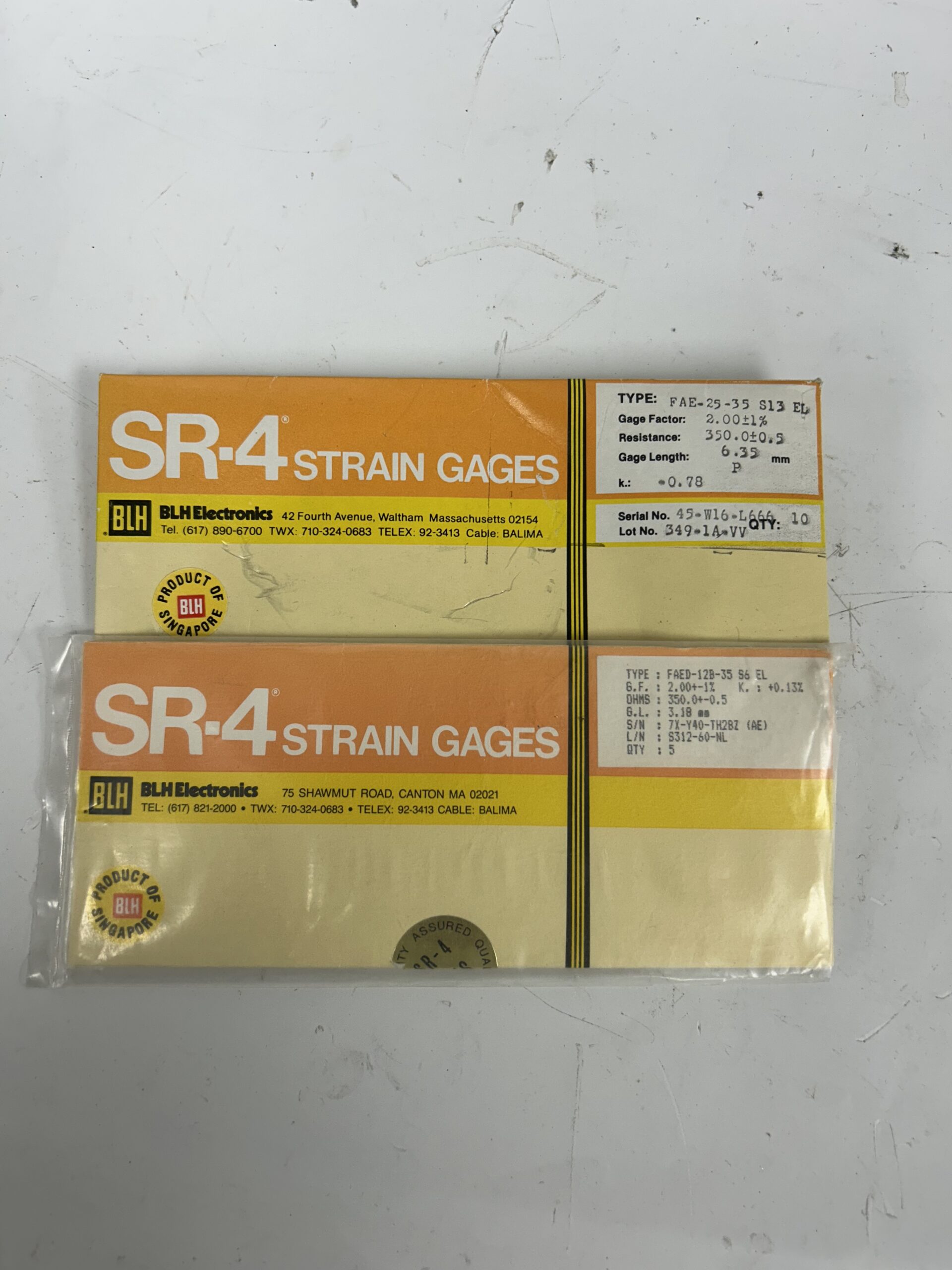 BLH SR-4 Strain Gages – Precision Strain Measurement Tools