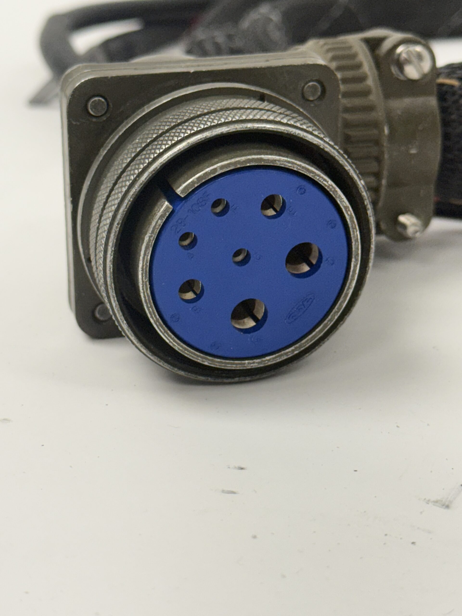 Amphenol 28-10 Circular Connector Plug with Cables