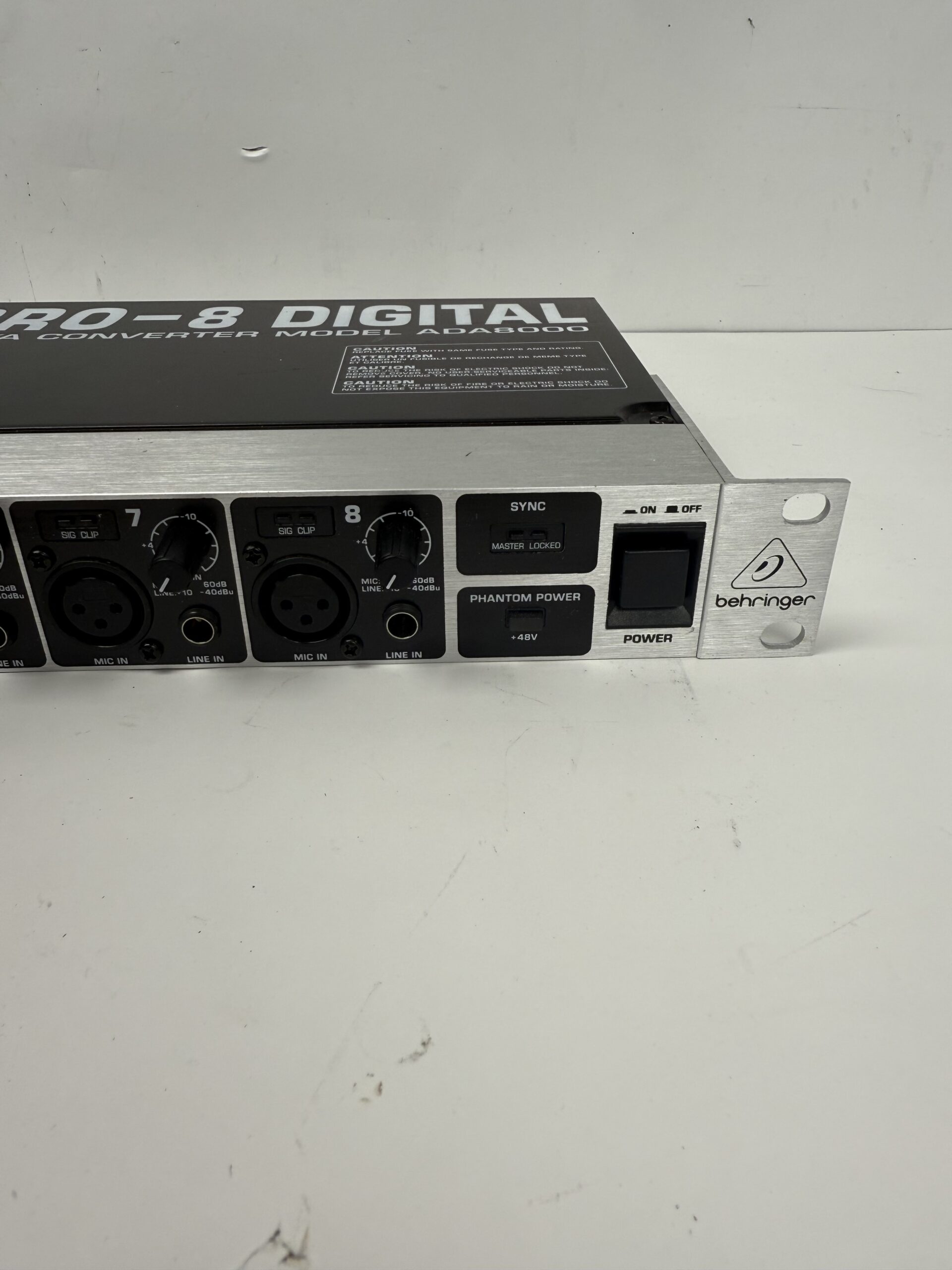 Behringer ADA8000 UltraGain Pro-8 Digital Microphone Preamp