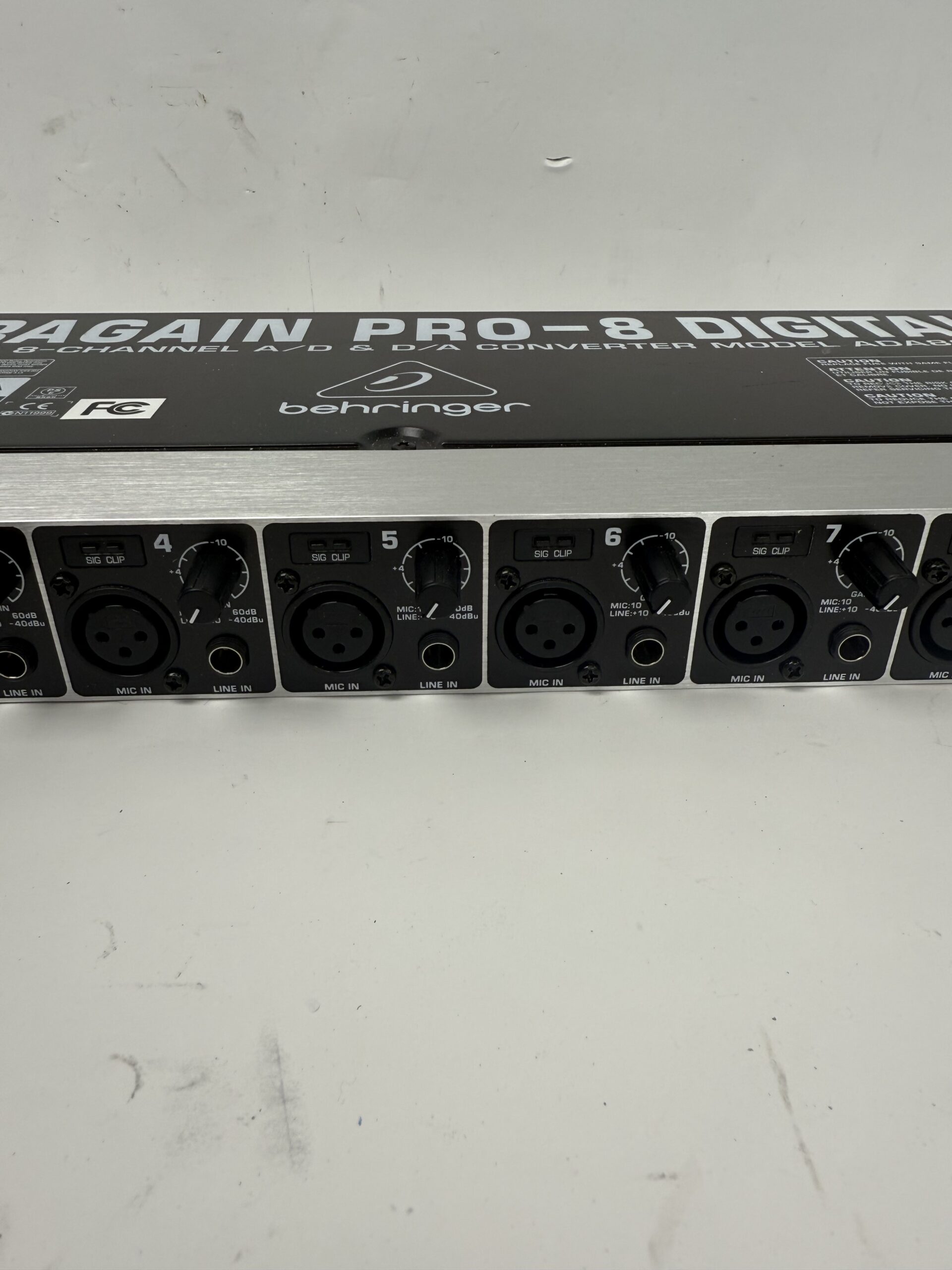 Behringer ADA8000 UltraGain Pro-8 Digital Microphone Preamp