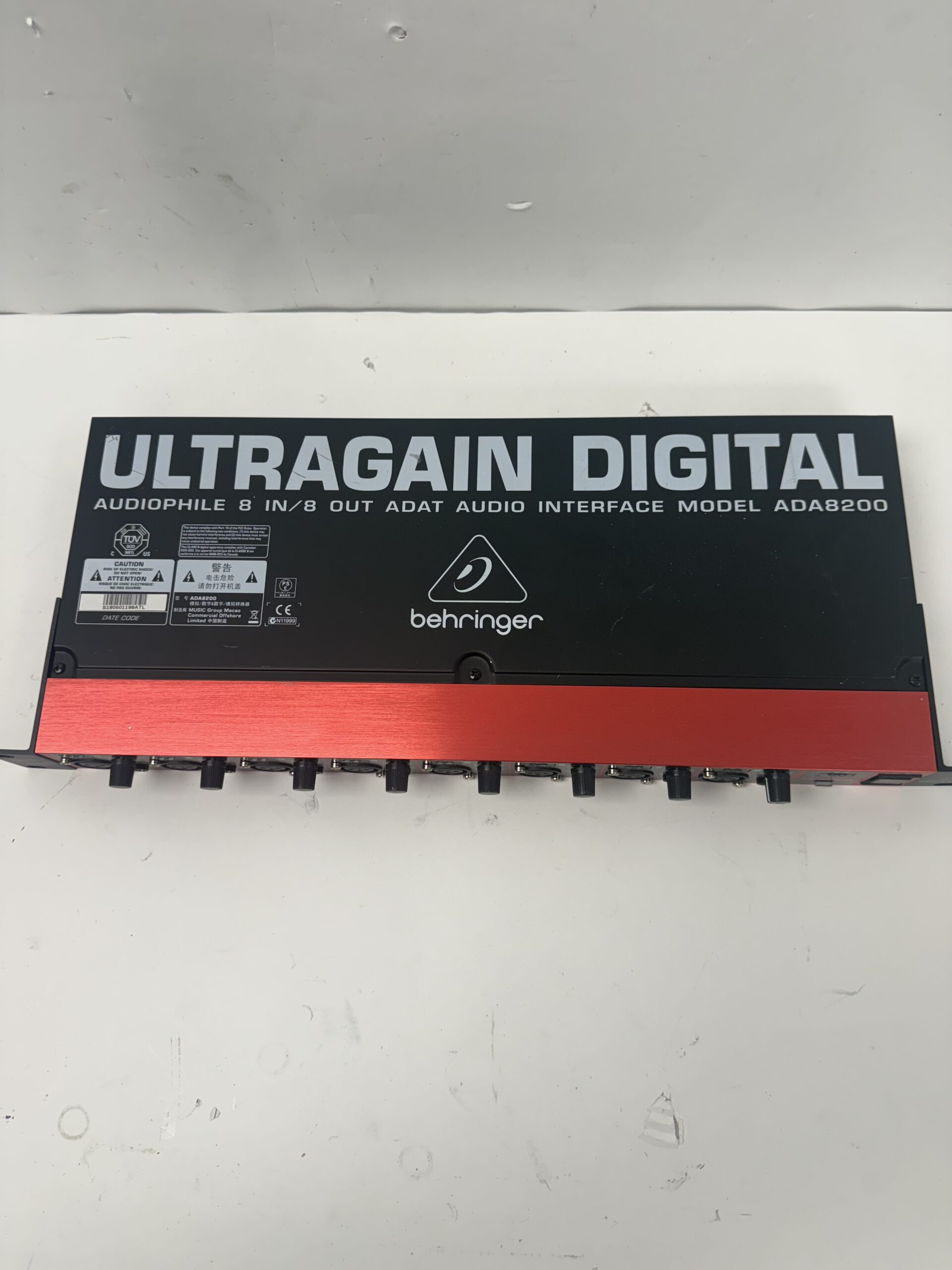 Behringer ADA8200 UltraGain Microphone Preamp