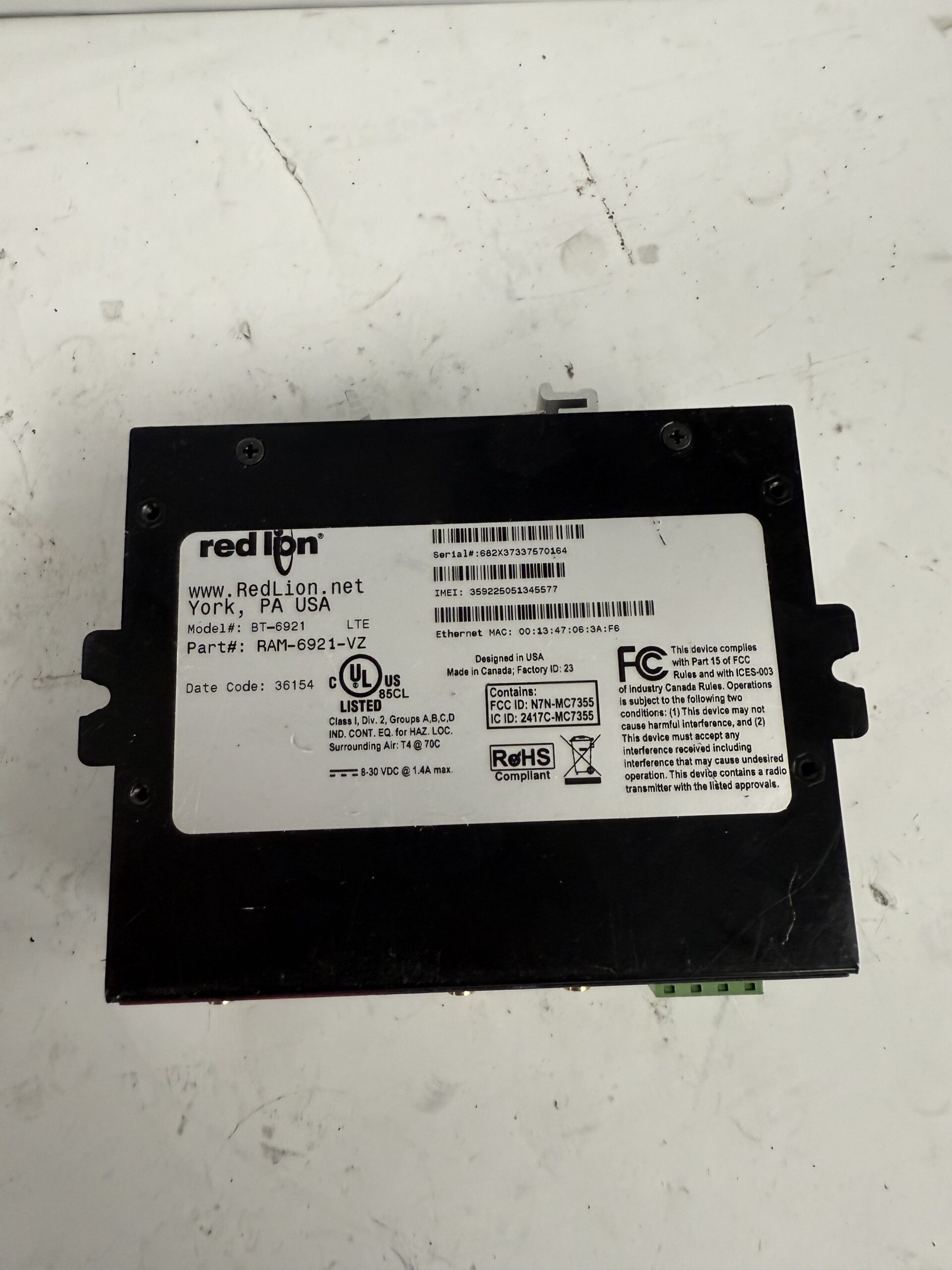 Red Lion RAM-6021 Industrial Router Secure Networking