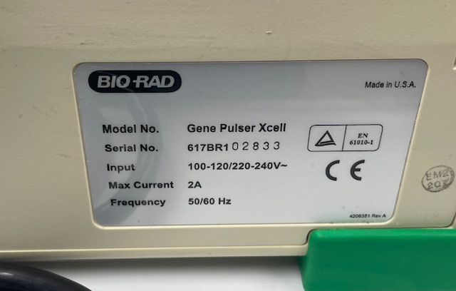 BIO-RAD Gene Pulser Xcell - Lab Equipment, Laboratory Equipment - BMI ...