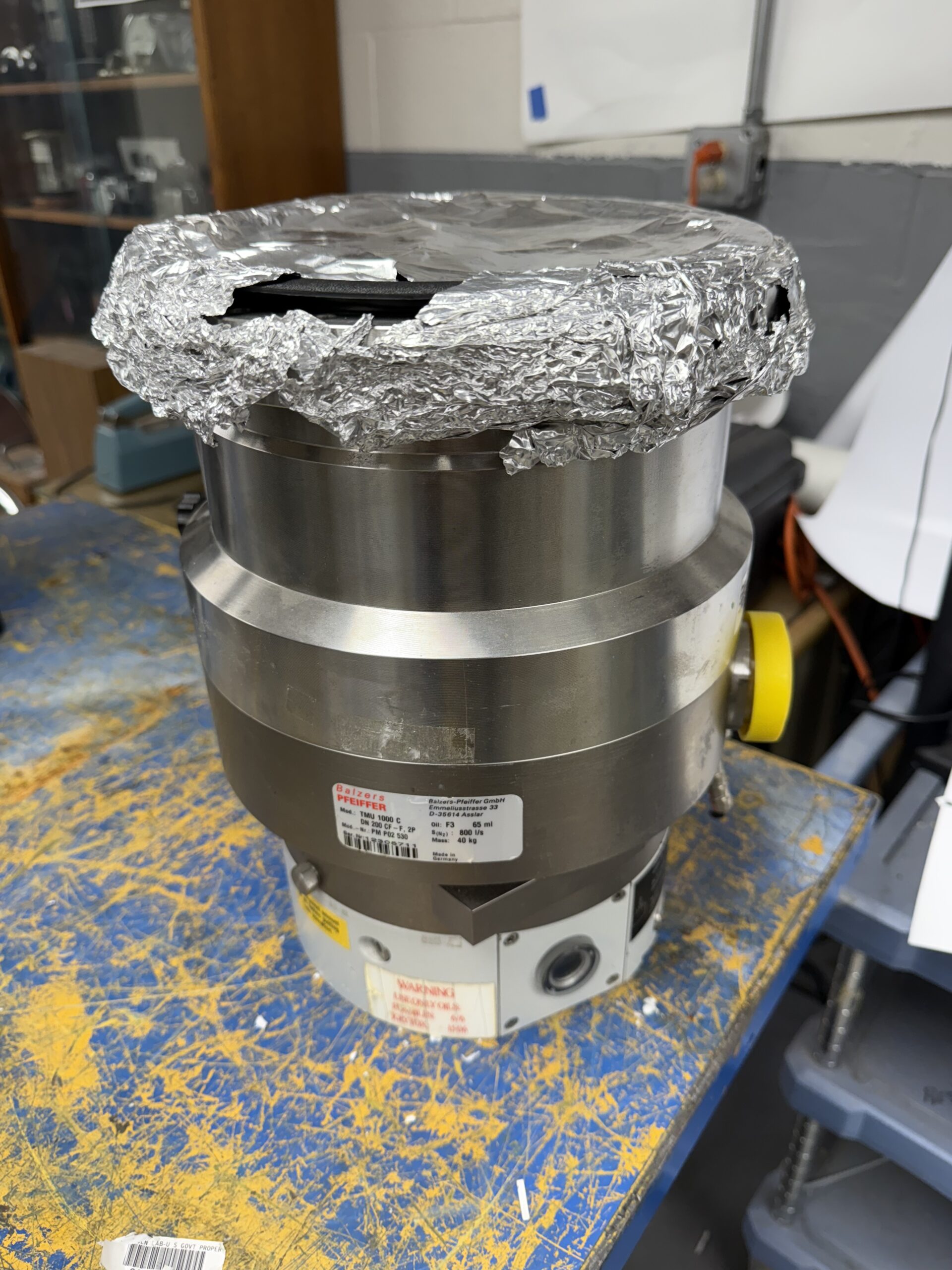 Balzers TMU1000 Turbomolecular Vacuum Pump – UHV Solution
