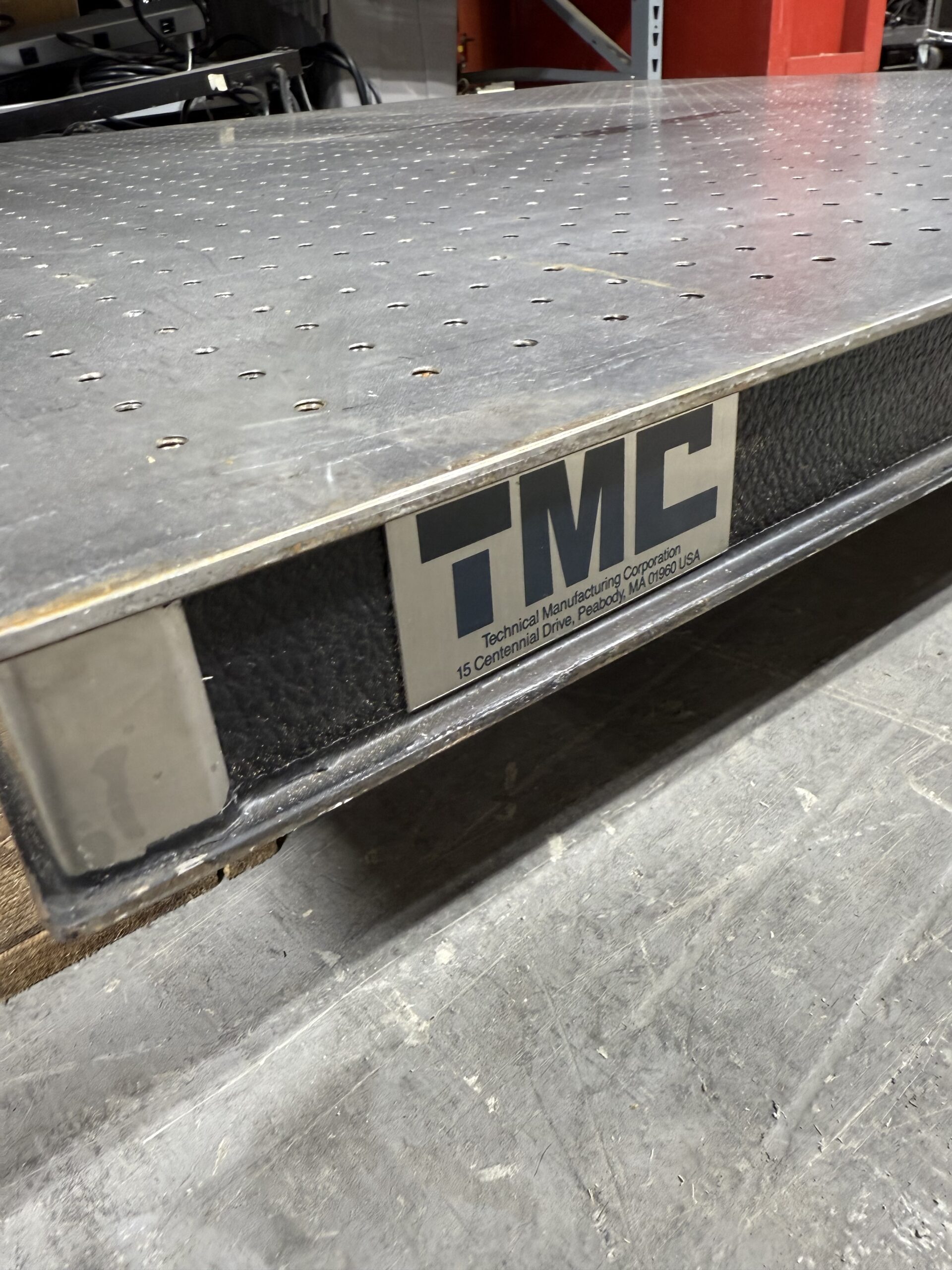 TMC Optical Breadboard – 48" x 48" x 2", 1/4"-20 Tapped Grid