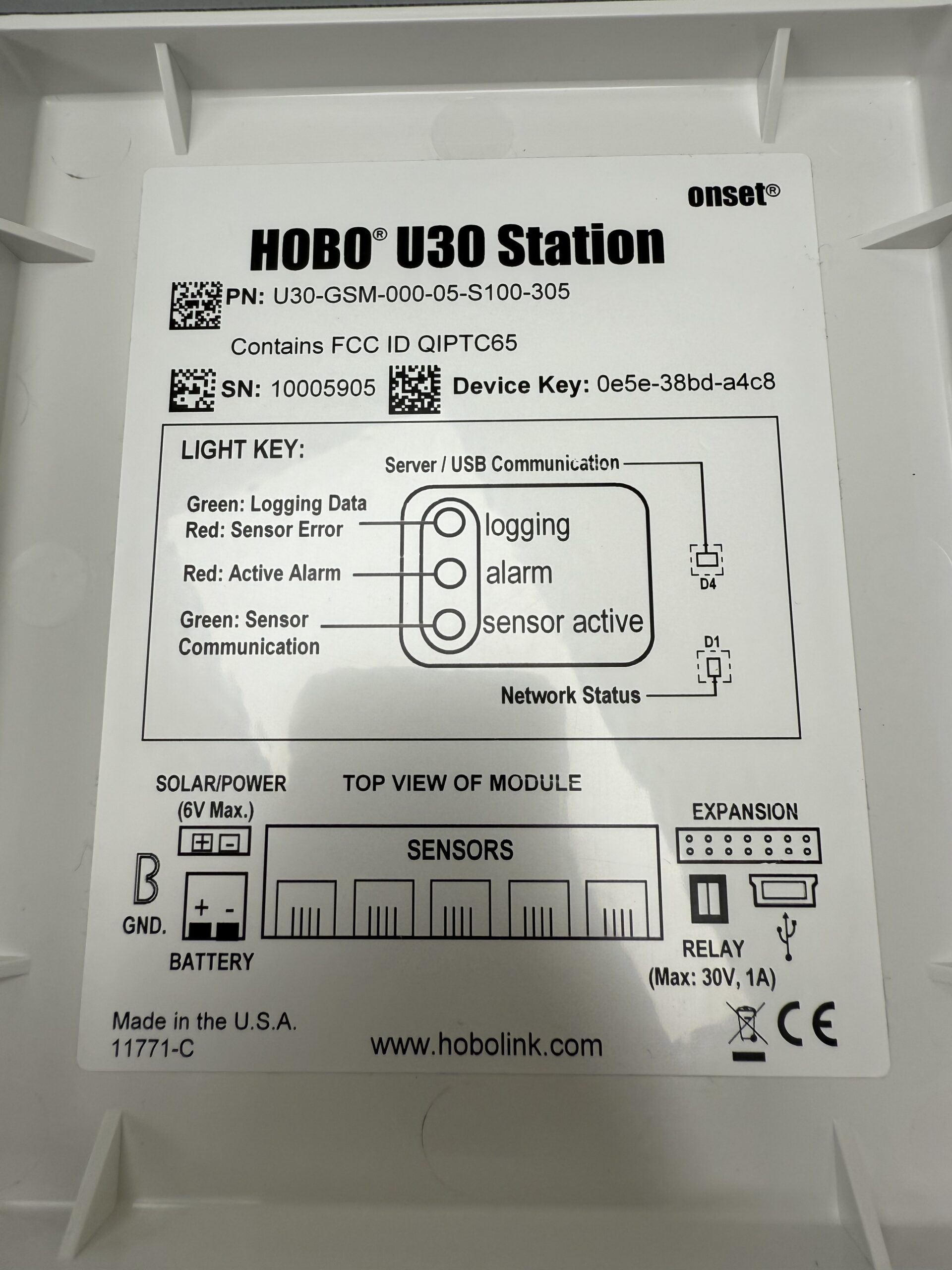 Onset HOBO U30-GSM-000-05-S100-305 – GSM